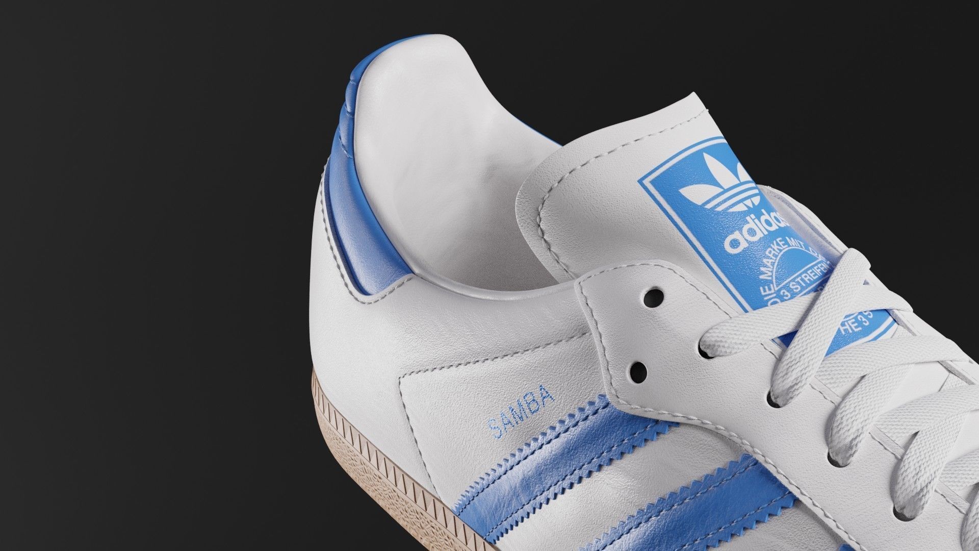 3D model Adidas Samba OG Stripes Shoe VR / AR / low-poly | CGTrader