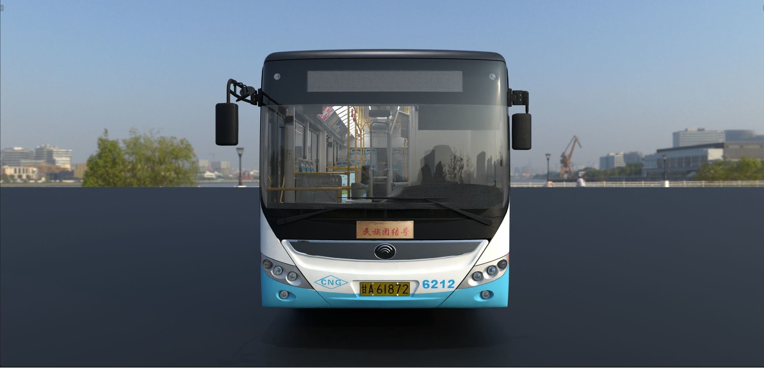 YUTONG ZK6105HNG2 bus 3D model | CGTrader