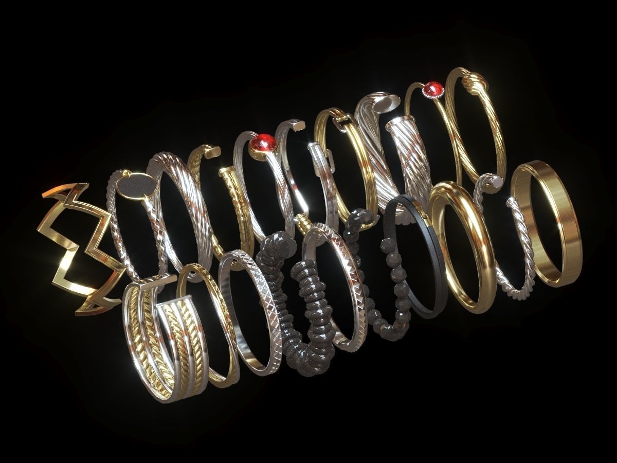 jewelry imm brush vol3 3D model 3D printable | CGTrader