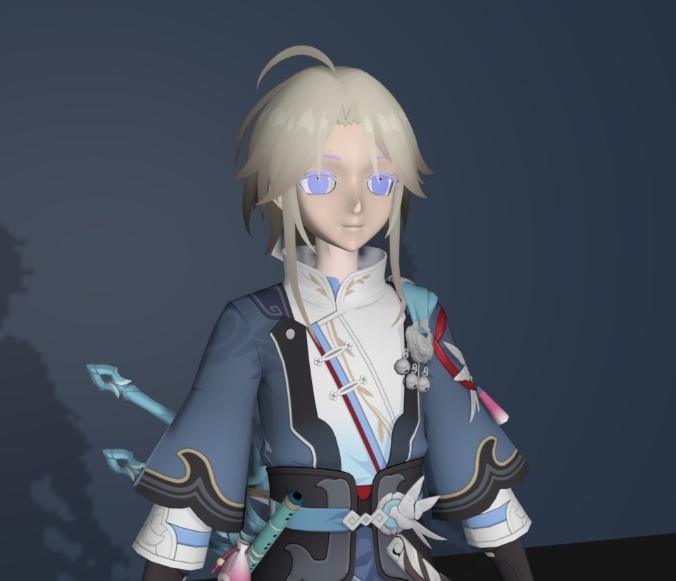 yanqing 3D model animated rigged | CGTrader