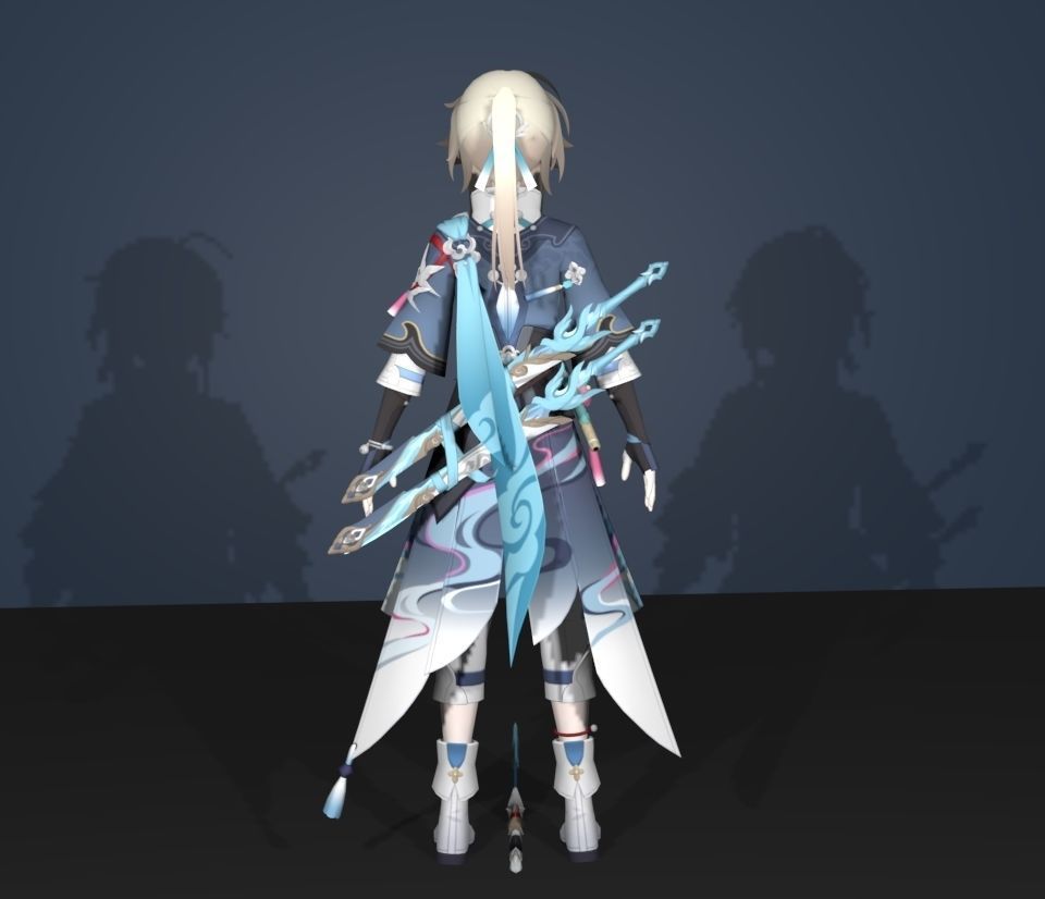 yanqing 3D model animated rigged | CGTrader