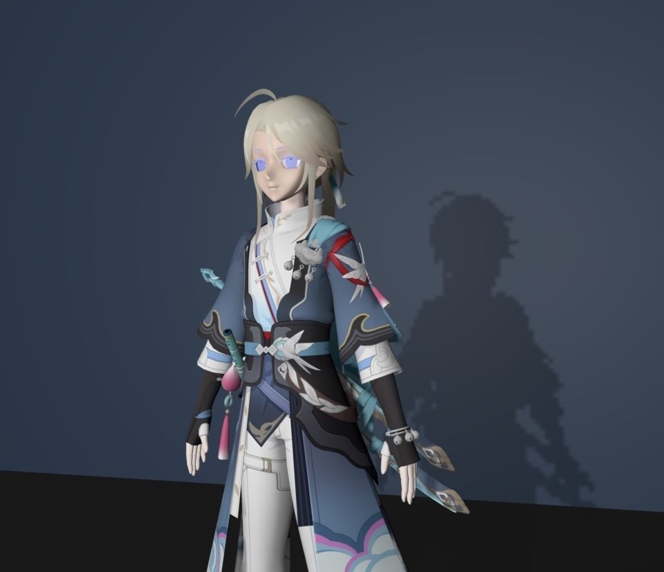 Yanqing 3d Model Animated Rigged Cgtrader 