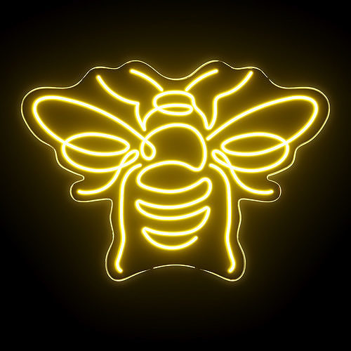 Bee Neon Sign 3D model | CGTrader