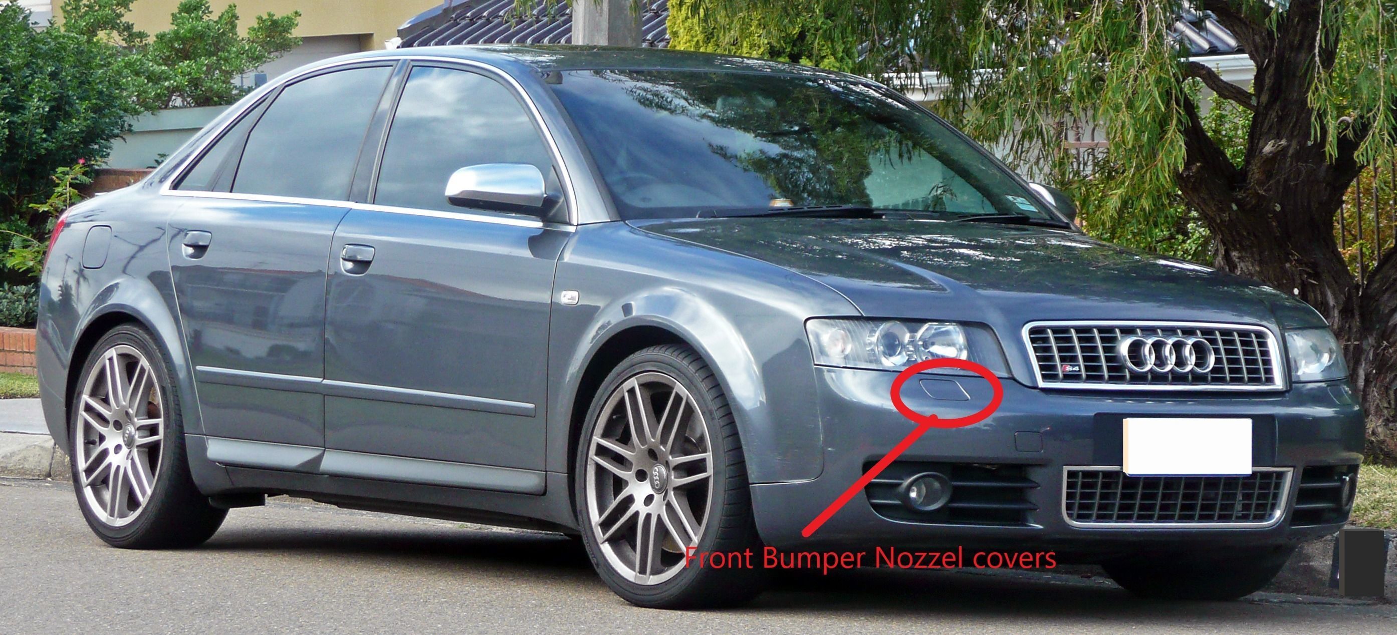 Audi A4 B6 Bumper Nozzel Covers 3D model 3D printable | CGTrader