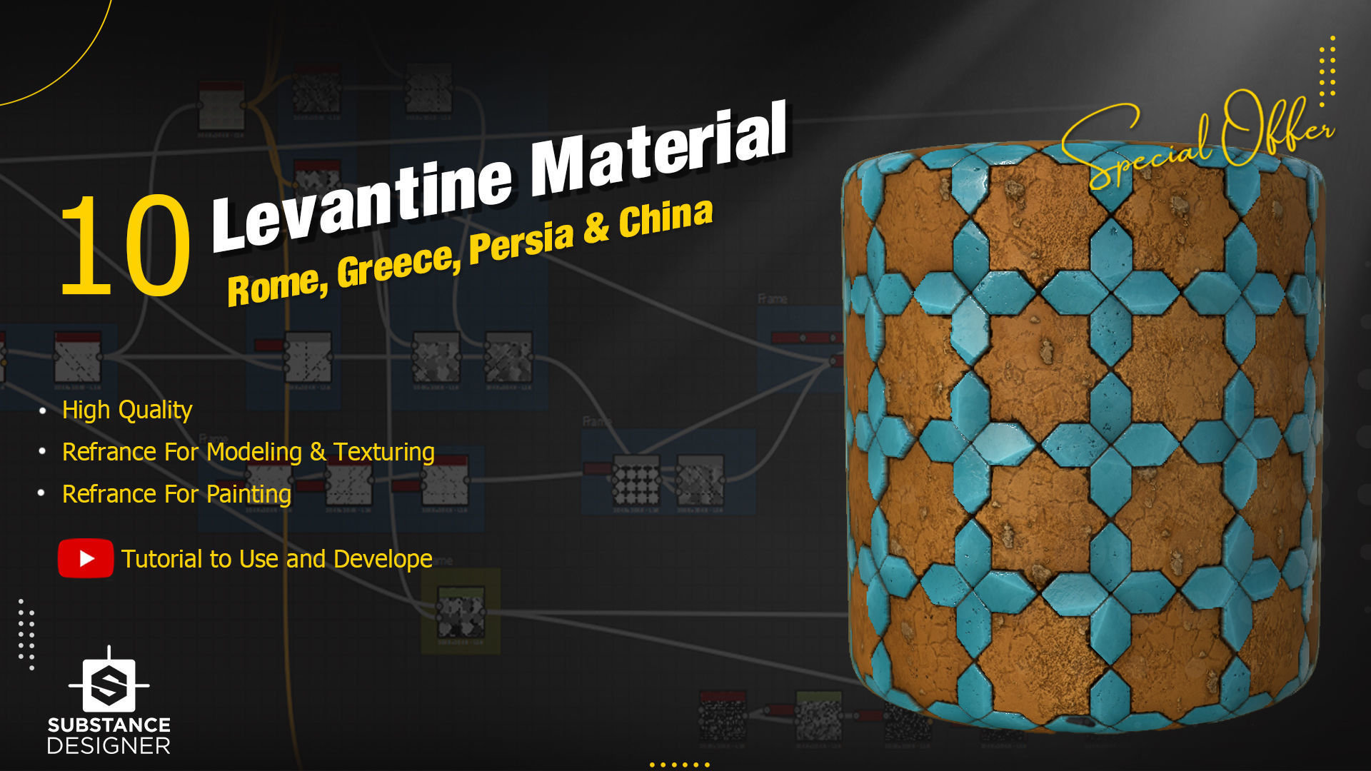 Texture 10 Levantine material VR / AR / low-poly | CGTrader