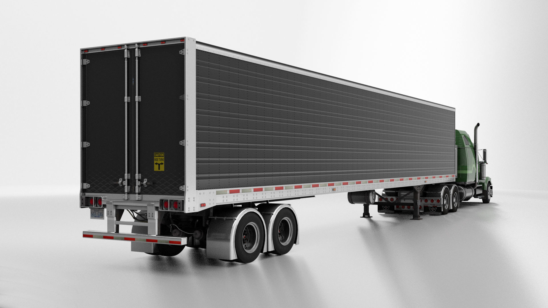 Semi Trailer - Great Dane Reefer 3D model | CGTrader