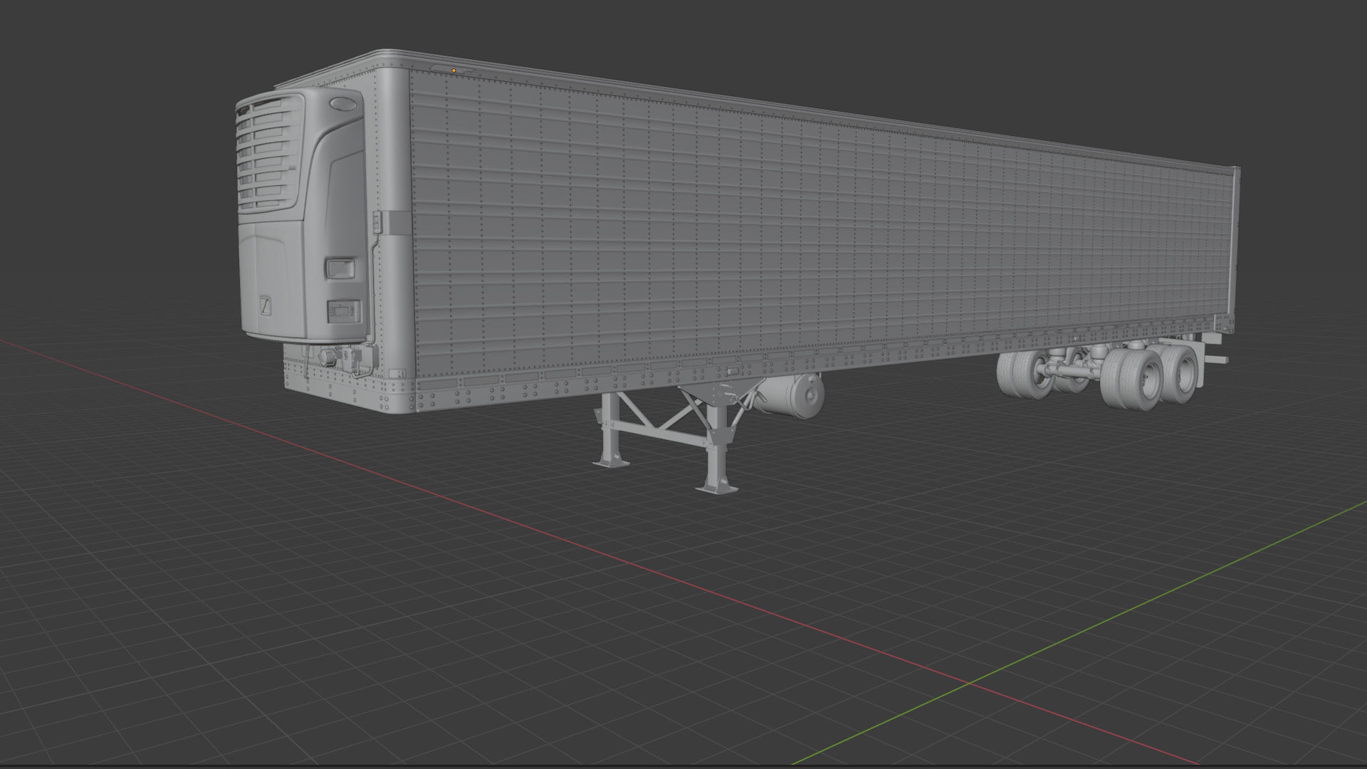 Semi Trailer - Great Dane Reefer 3D model | CGTrader
