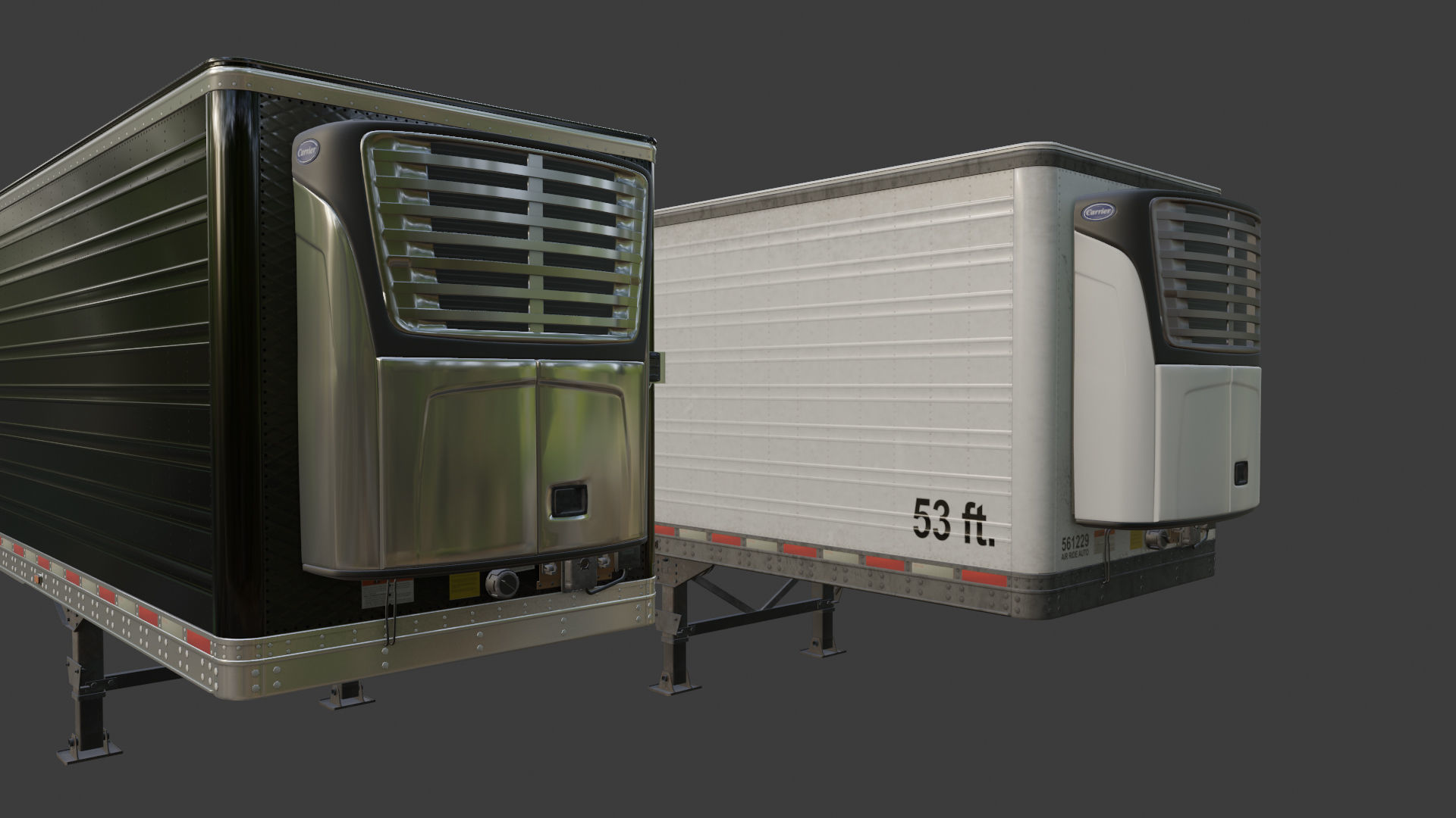 Semi Trailer - Great Dane Reefer 3D model | CGTrader