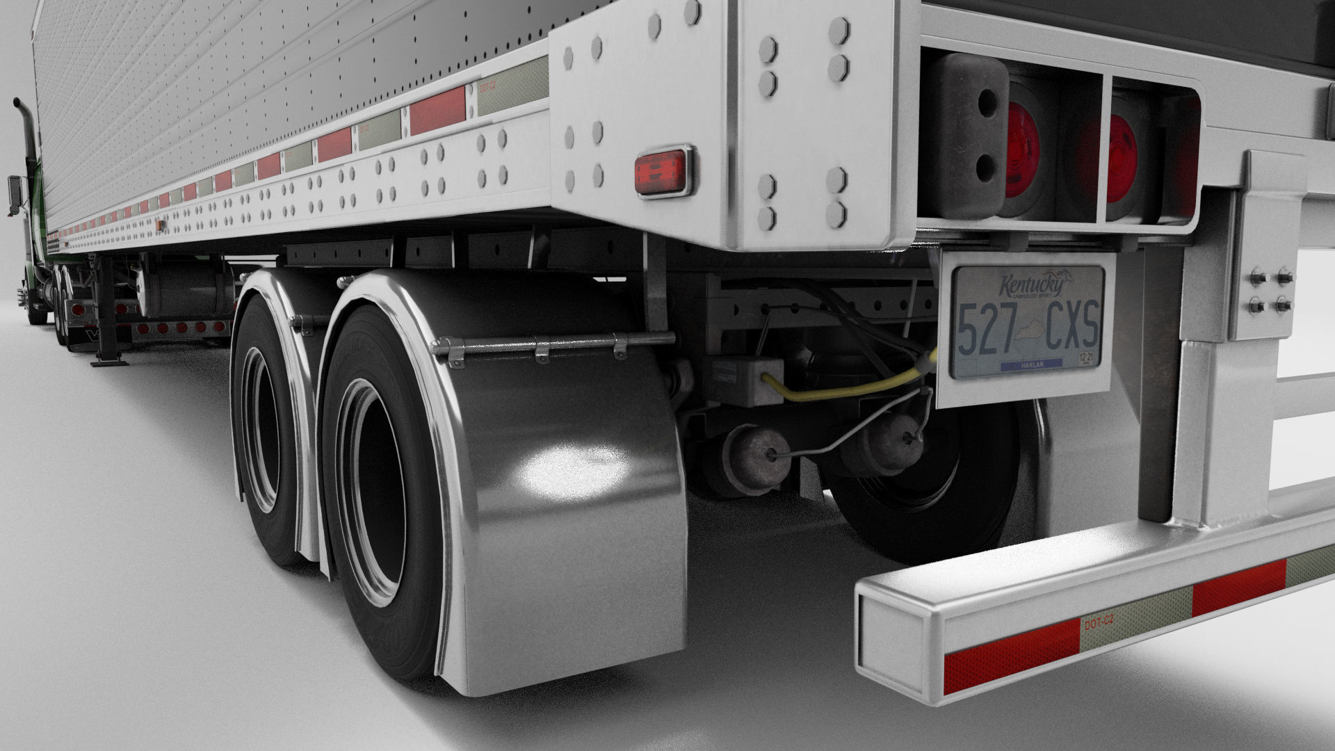 Semi Trailer - Great Dane Reefer 3D model | CGTrader