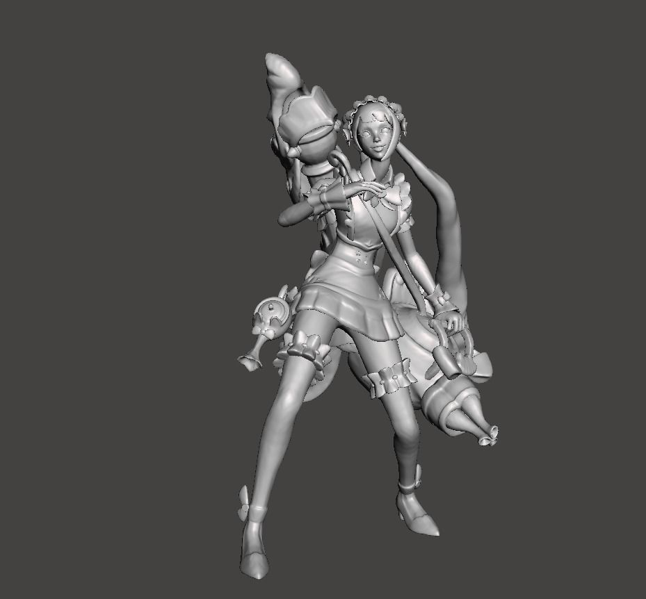 Cafe Cuties Jinx 3D Model 3D model 3D printable | CGTrader
