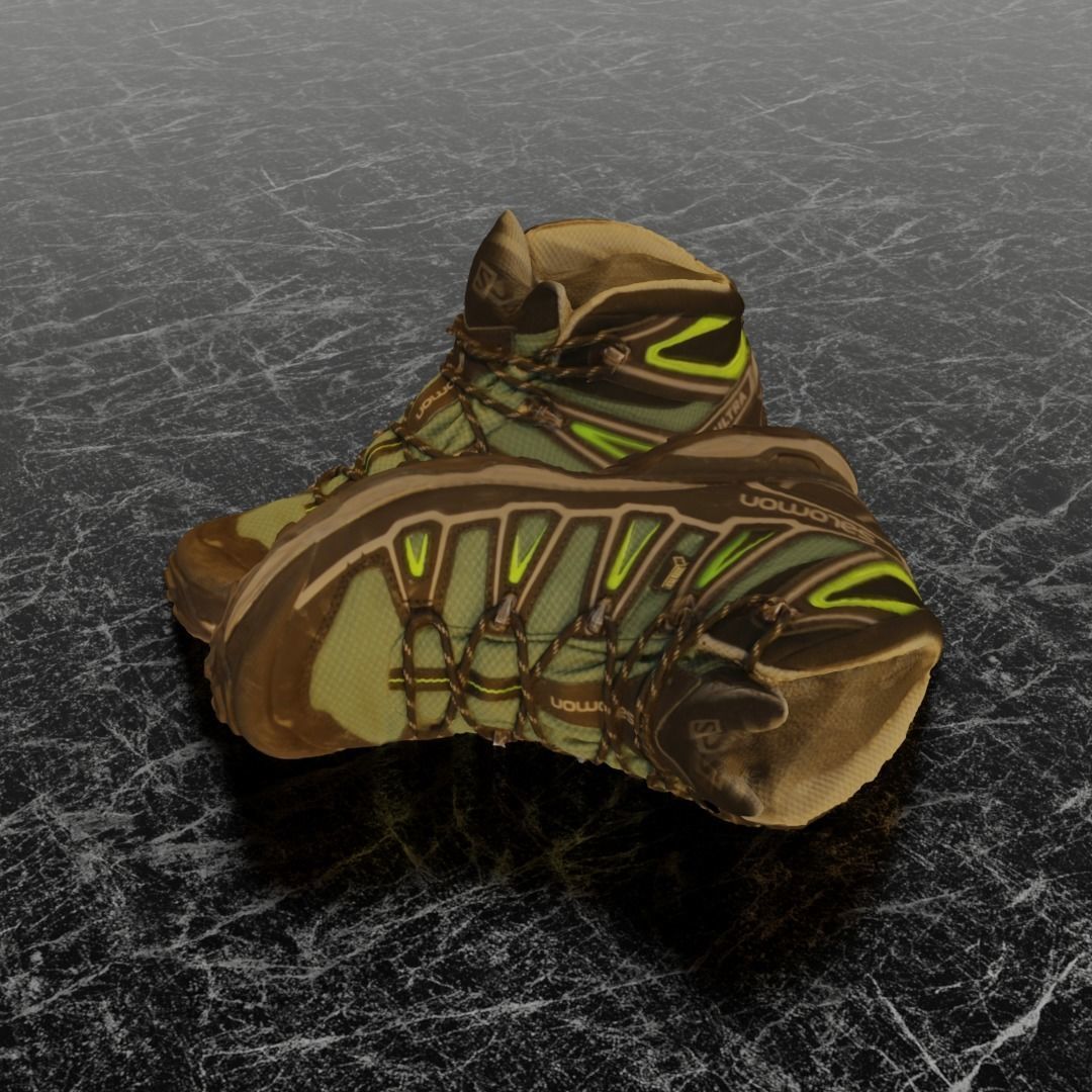 3D model SALOMON X ULTRA 3D SHOES VR / AR / low-poly | CGTrader