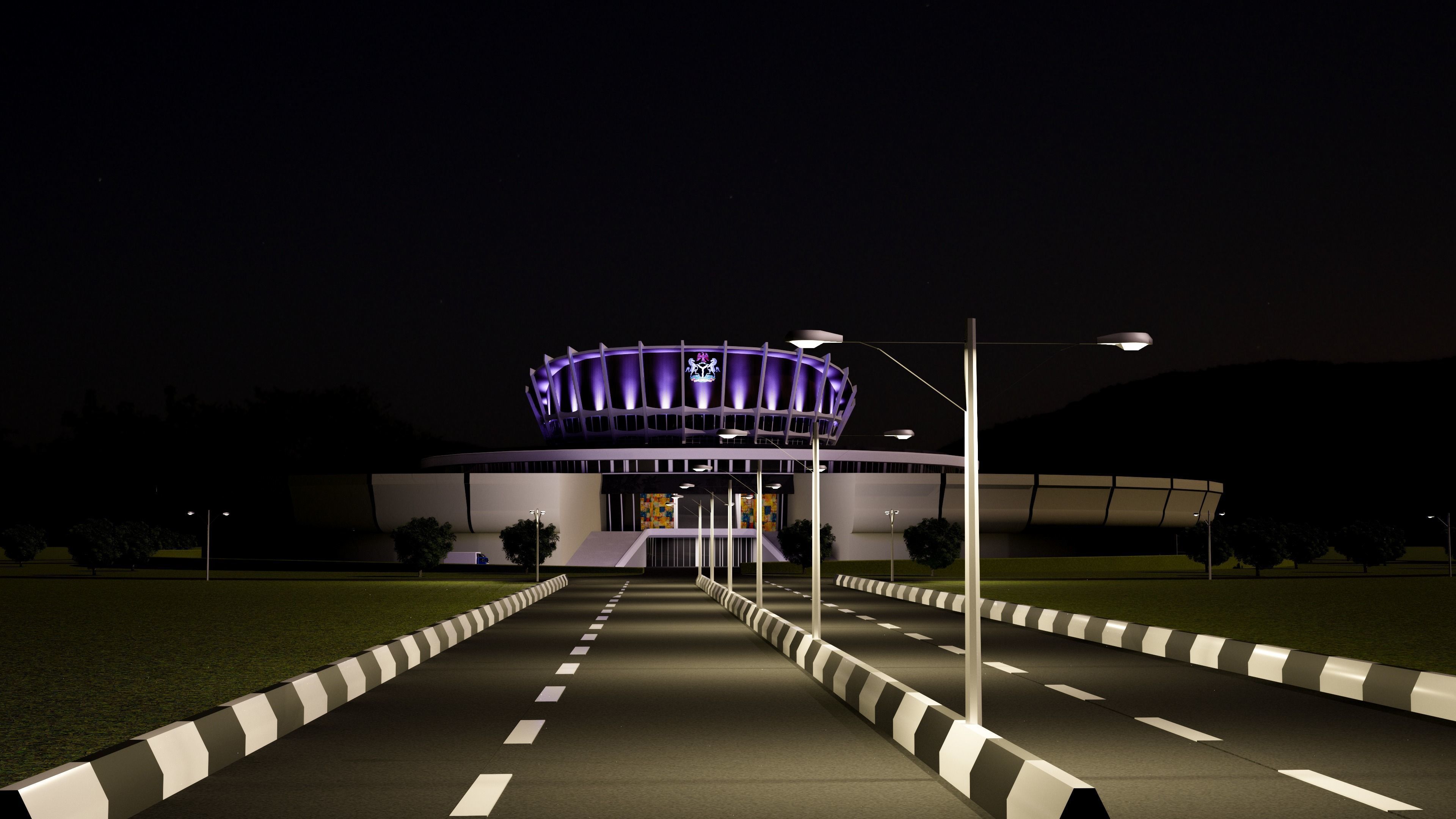 National Theatre Lagos 3D model | CGTrader