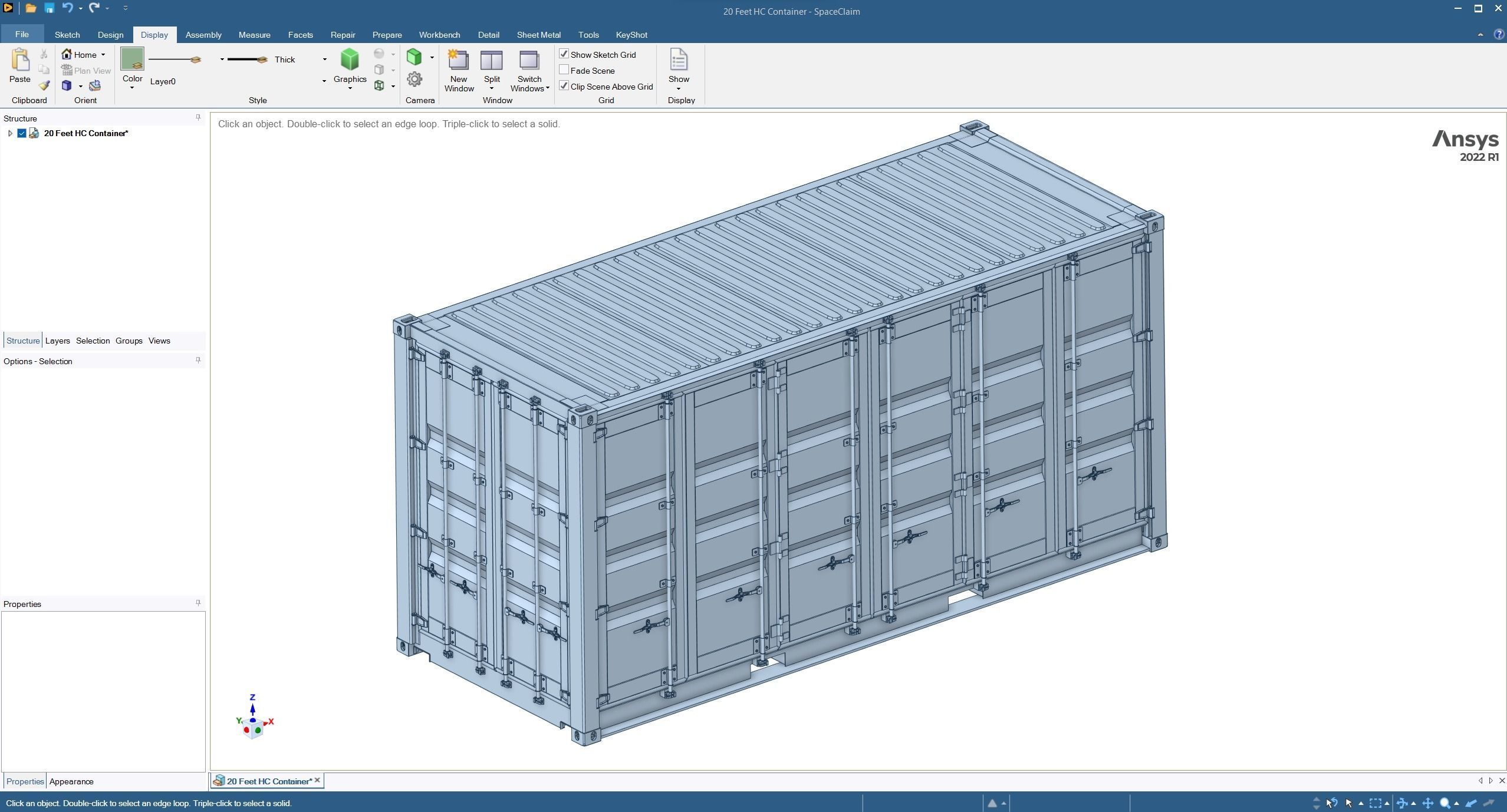 20-foot High Cube Container All Side Access 3D model 3D printable ...