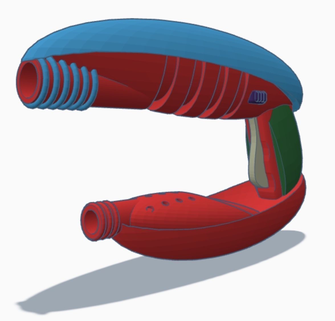 Atomic Age Ray Gun - v10 3D model 3D printable | CGTrader