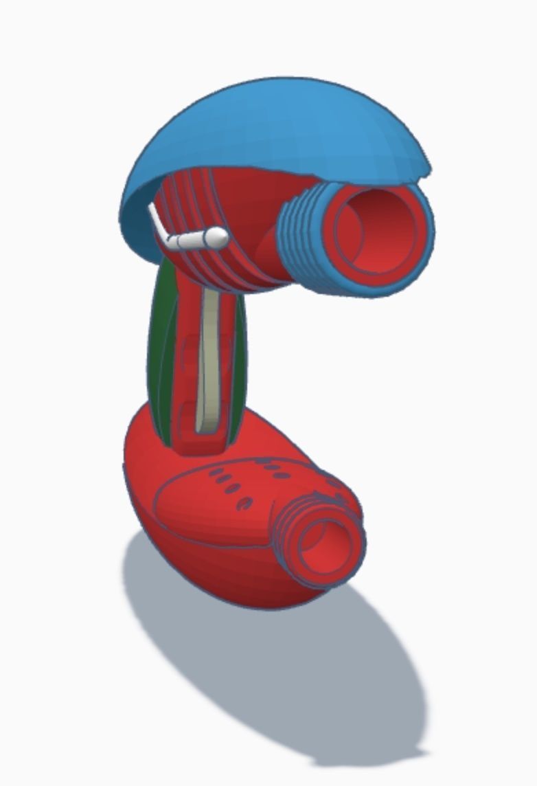 Atomic Age Ray Gun - v10 3D model 3D printable | CGTrader