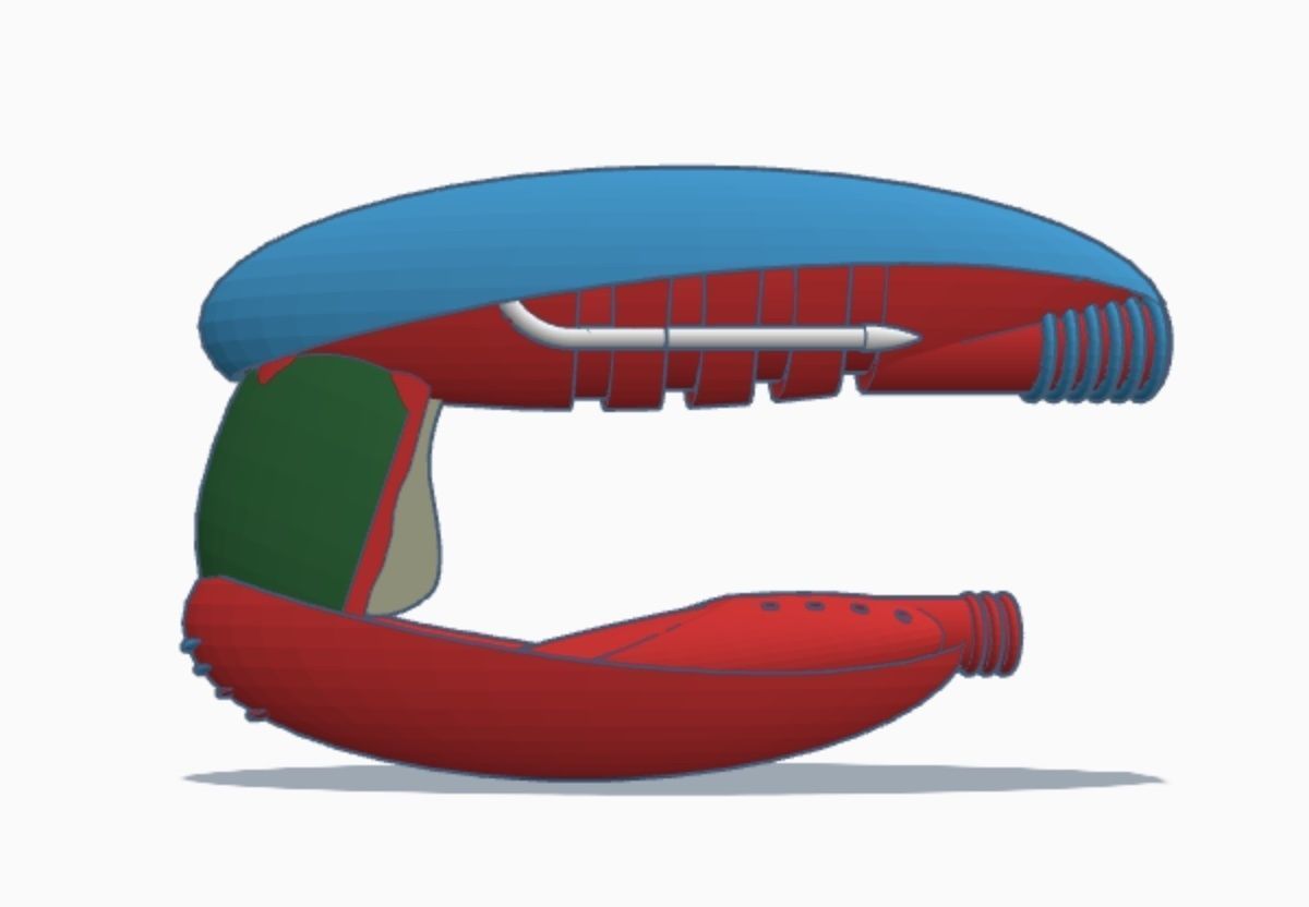 Atomic Age Ray Gun - v10 3D model 3D printable | CGTrader