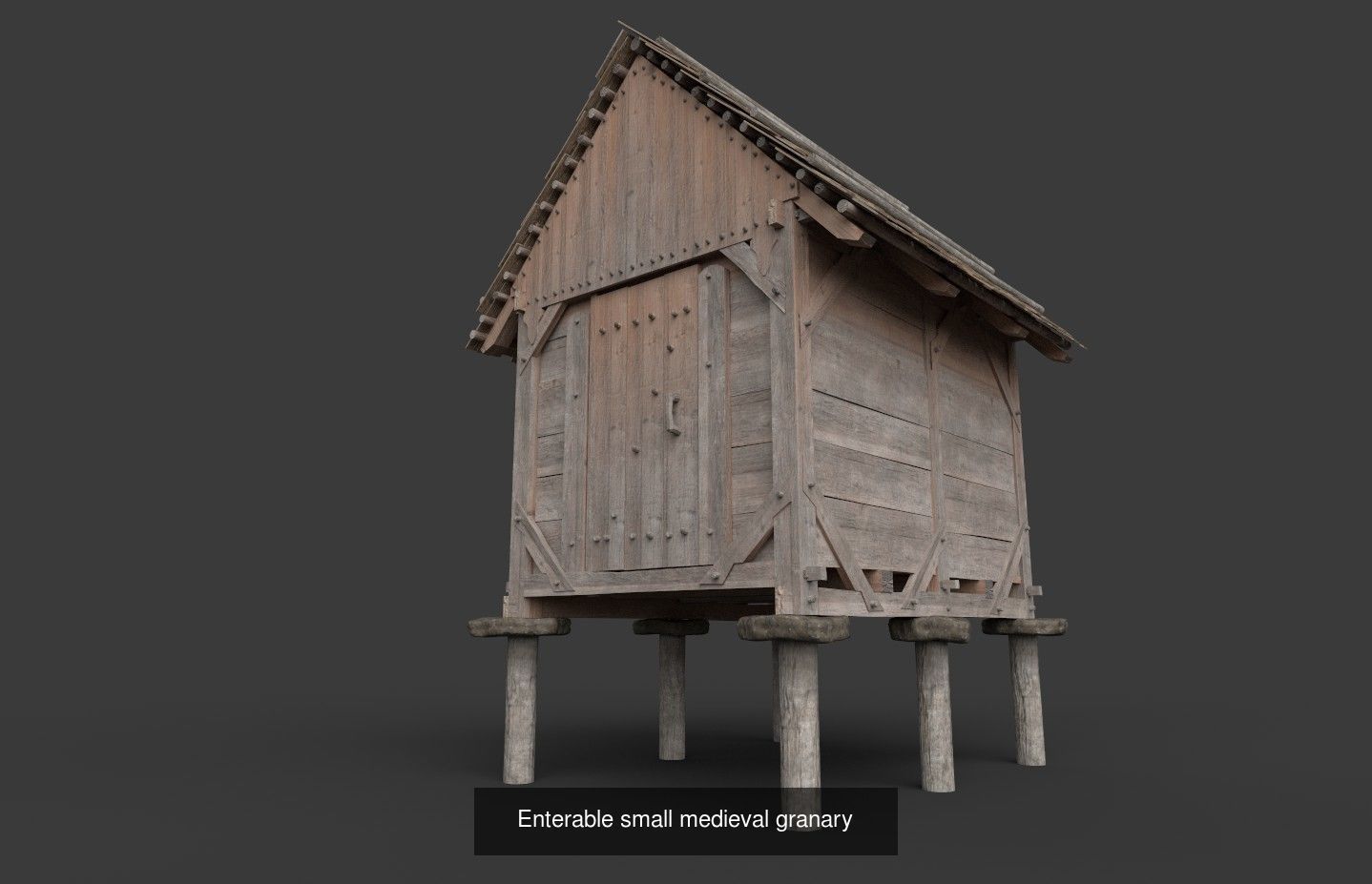 3D Model Collection Early medieval farmstead - enterable VR / AR / low ...