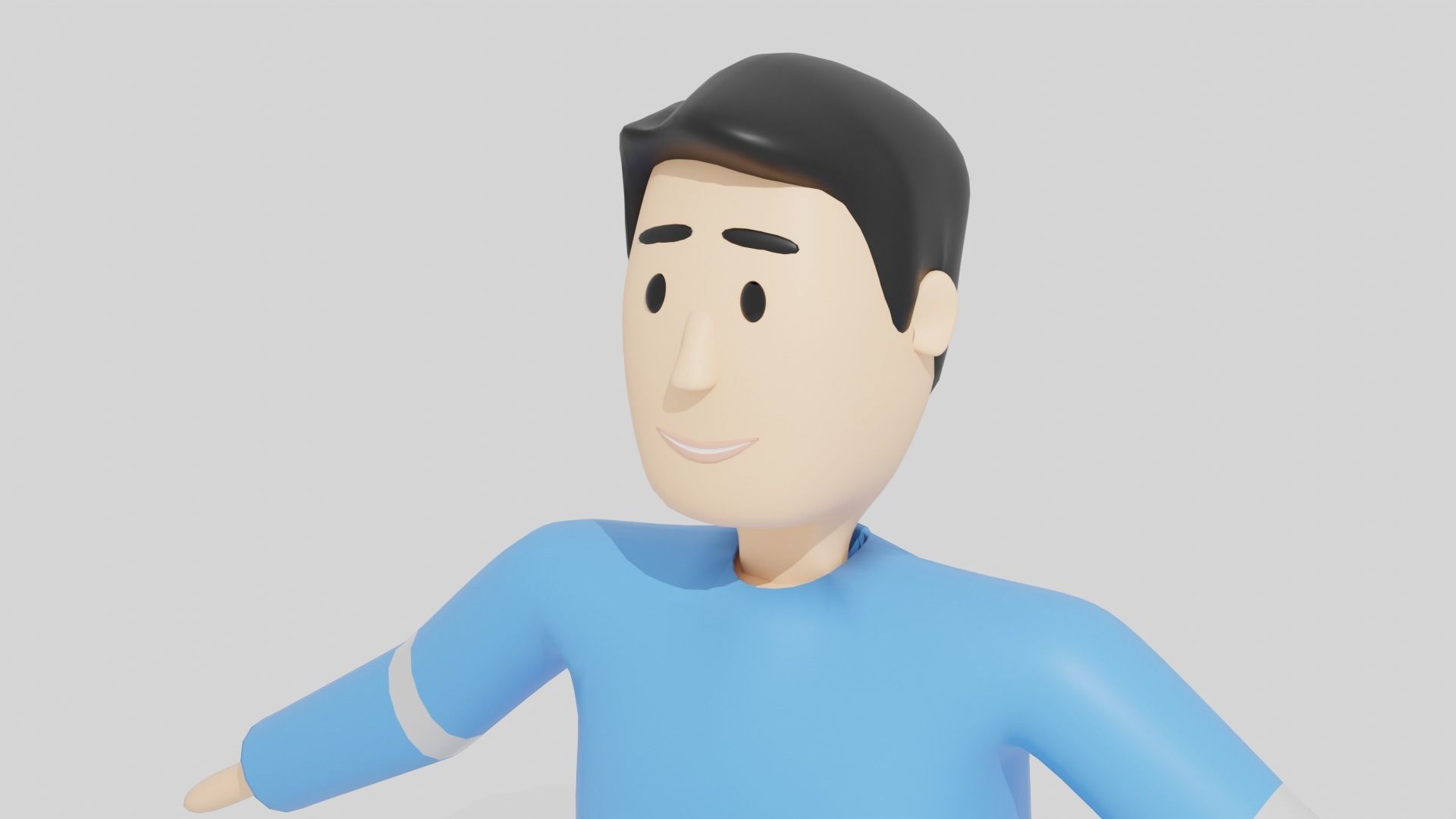 3D model Poly Man Character with Clothes VR / AR / low-poly | CGTrader