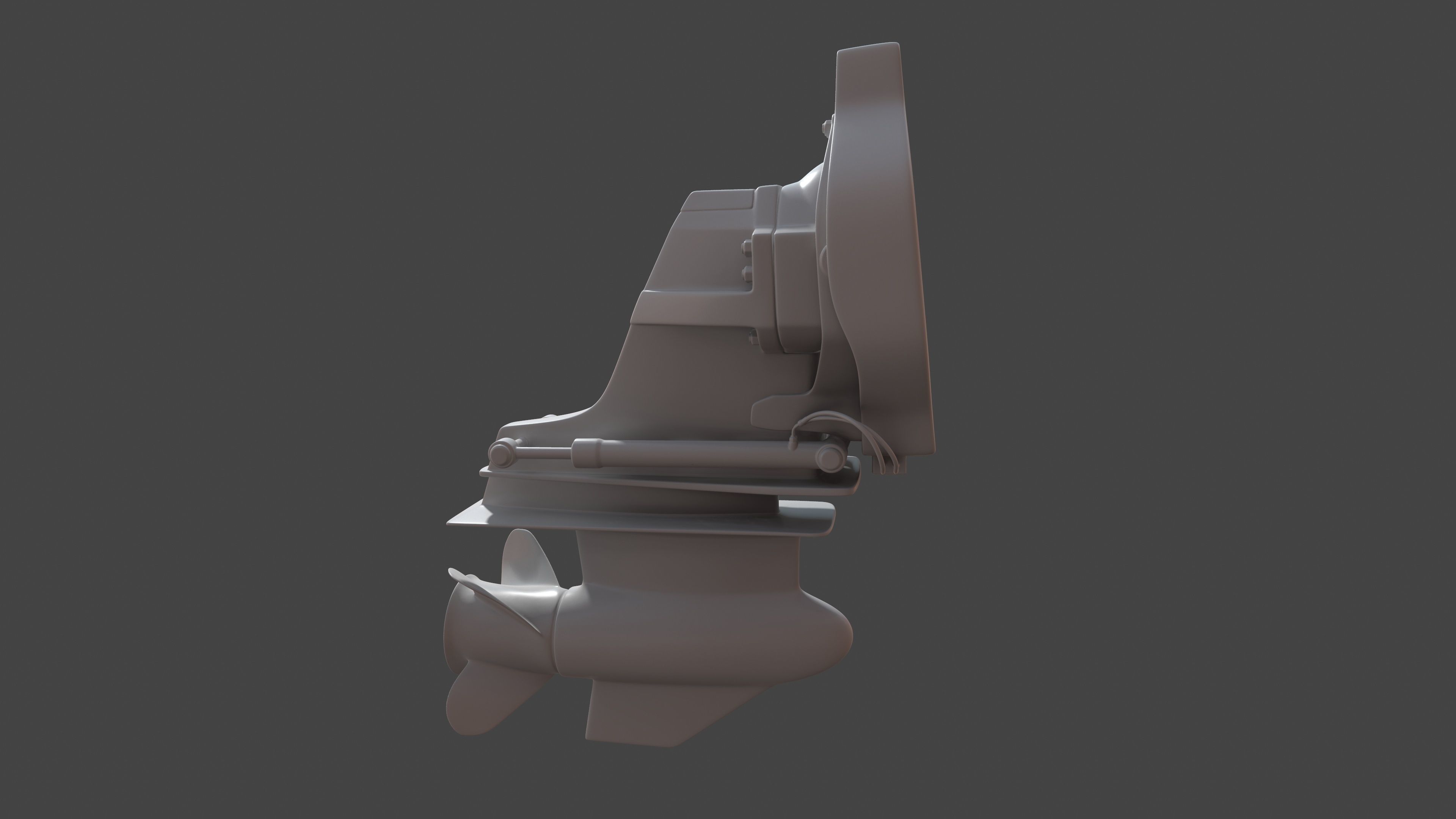 boat stern drive propeller unit 3D model 3D printable | CGTrader