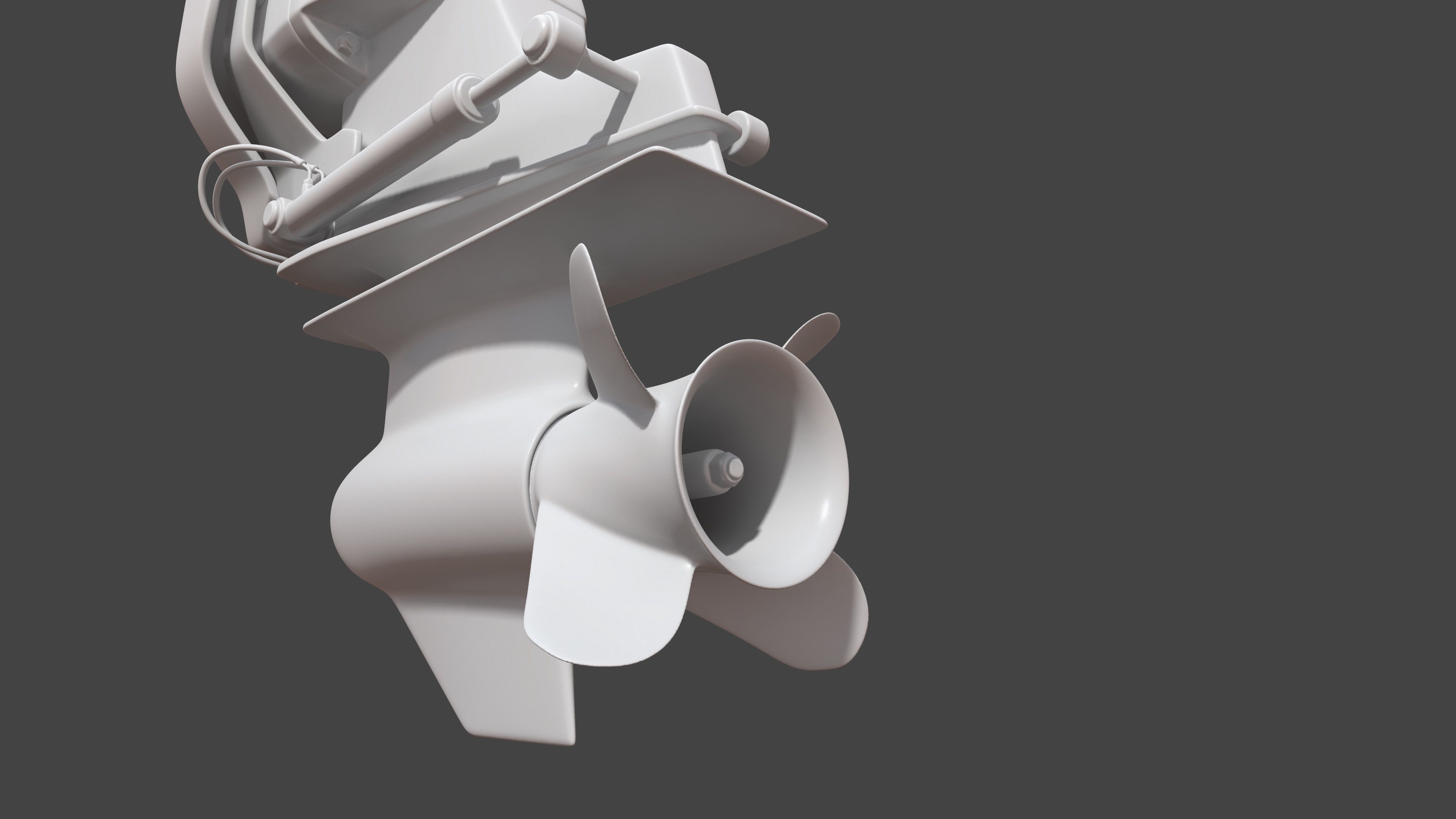 boat stern drive propeller unit 3D model 3D printable | CGTrader
