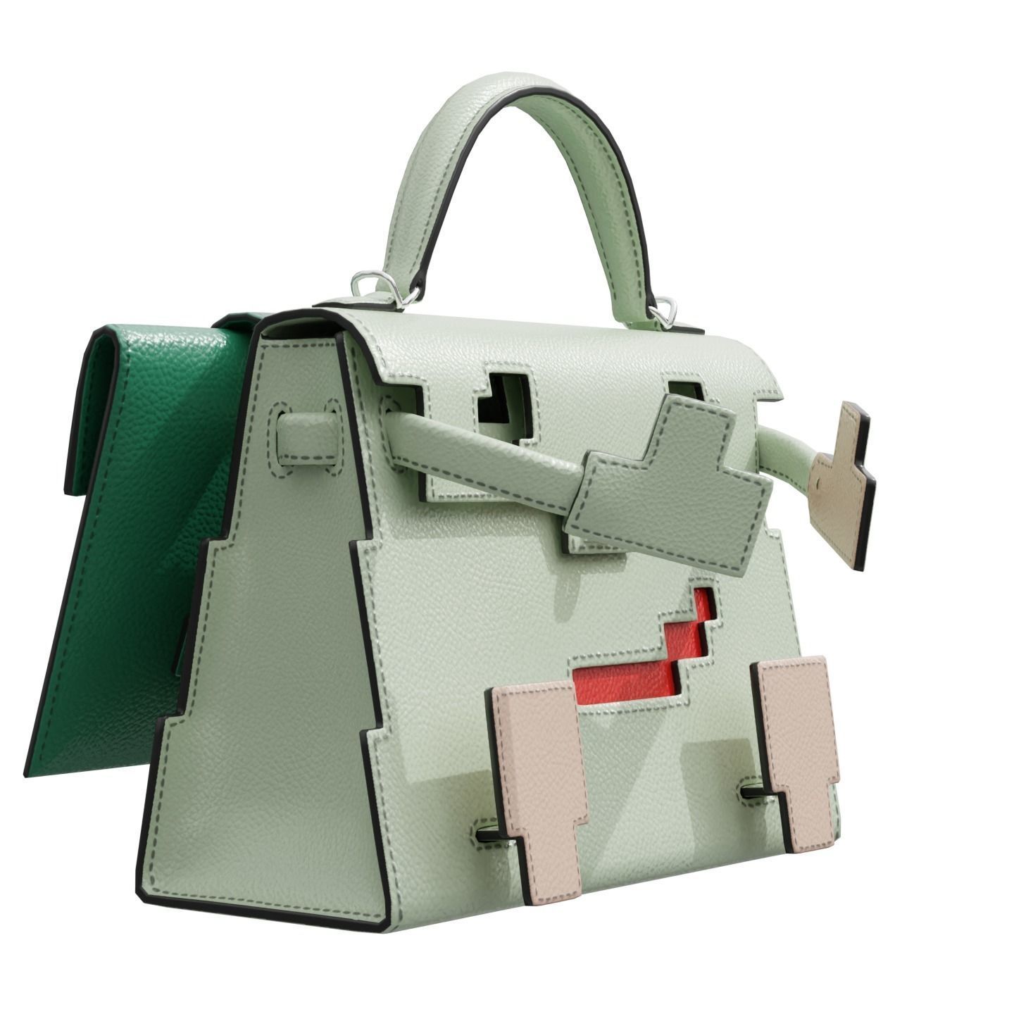 3D model Hermes Kelly Doll Picto Bag VR / AR / low-poly | CGTrader