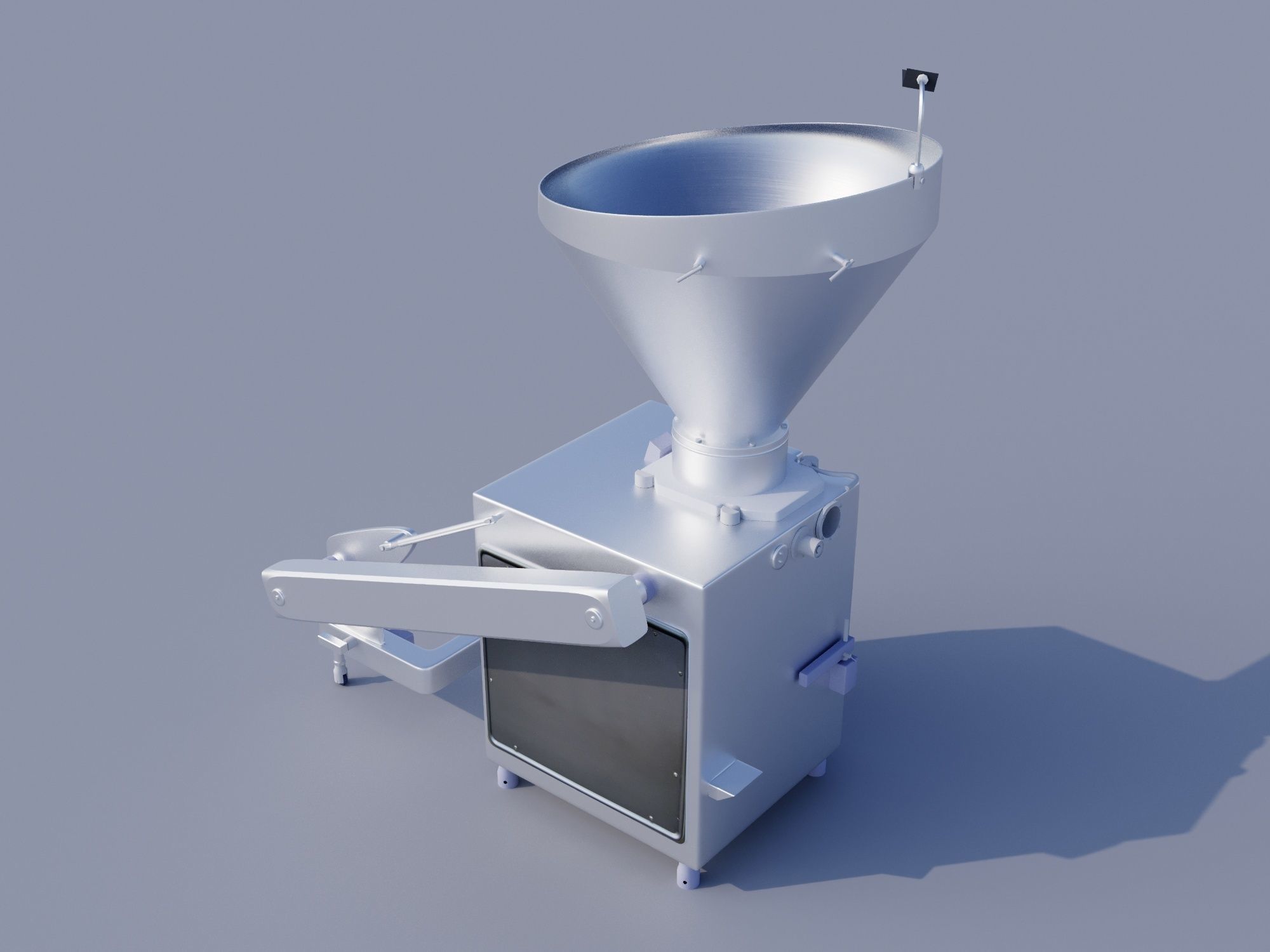 Continuous vacuum filling machine 3D model | CGTrader