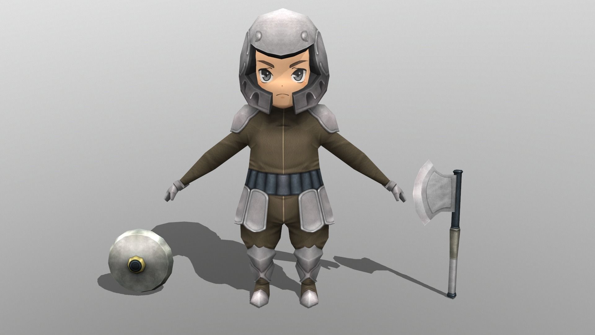 3D model Roman Soldier Male Level 1 VR / AR / low-poly | CGTrader