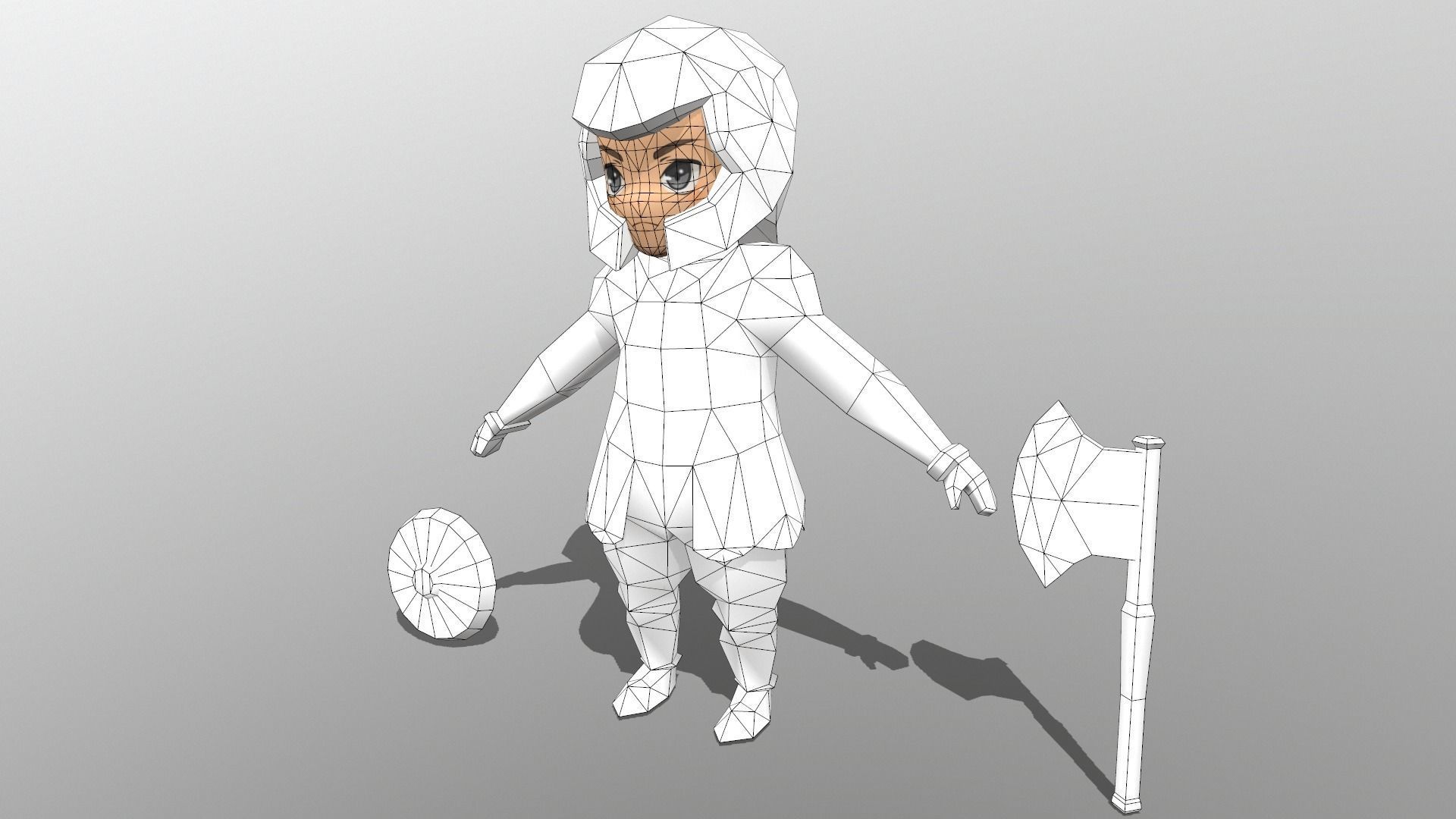 3D model Roman Soldier Male Level 1 VR / AR / low-poly | CGTrader