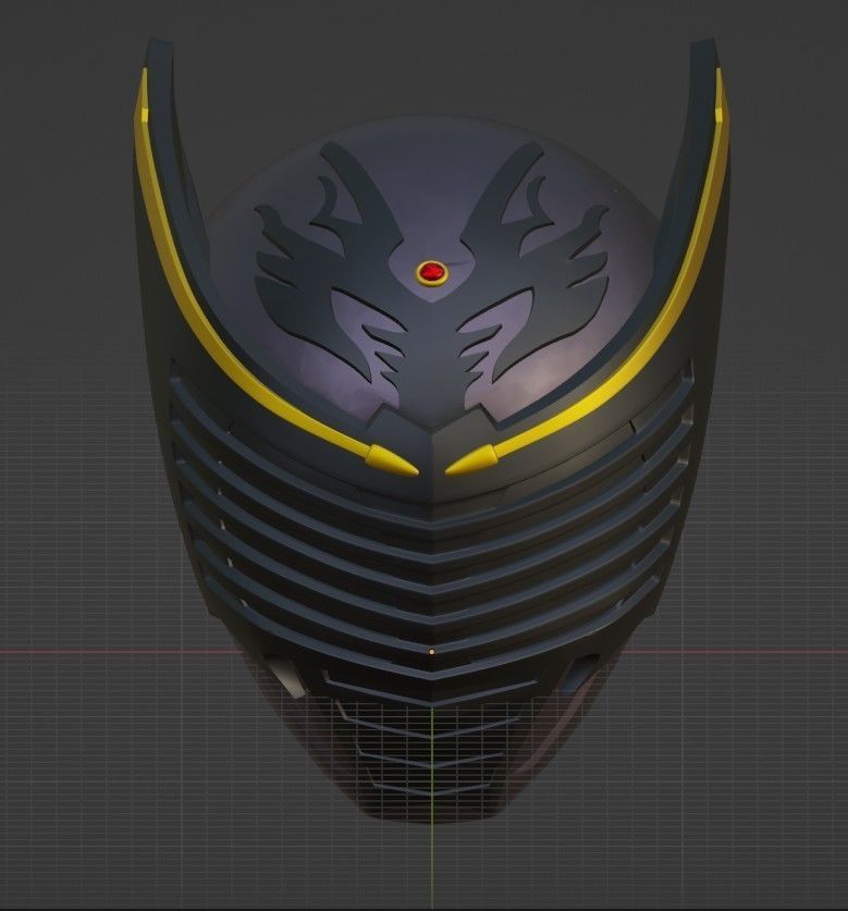 Kamen Rider Ryuga Helmet 3D printable STL file 3D model 3D printable ...