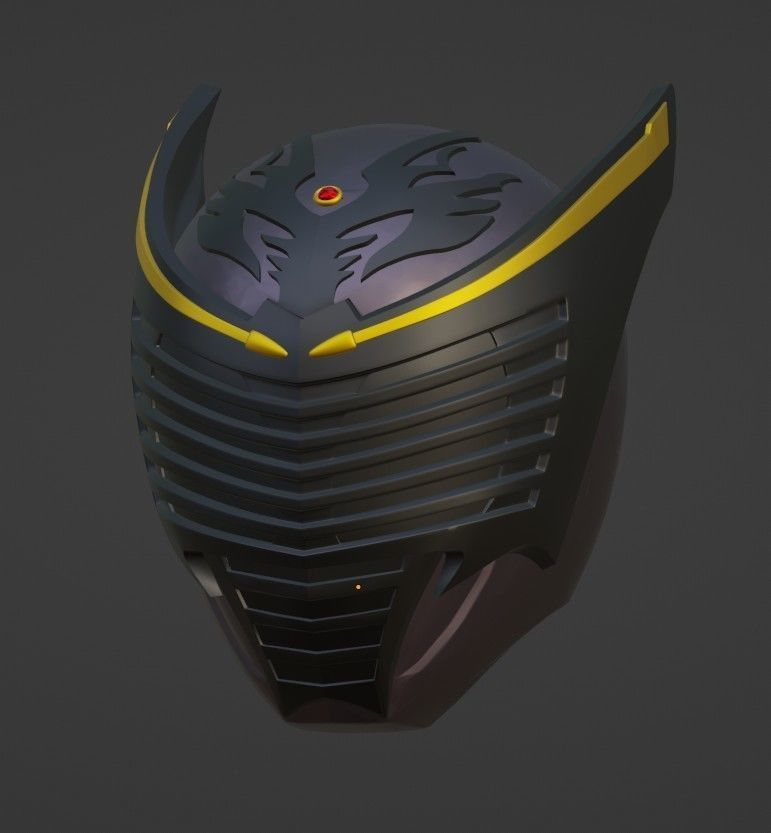 Kamen Rider Ryuga Helmet 3D printable STL file 3D model 3D printable ...