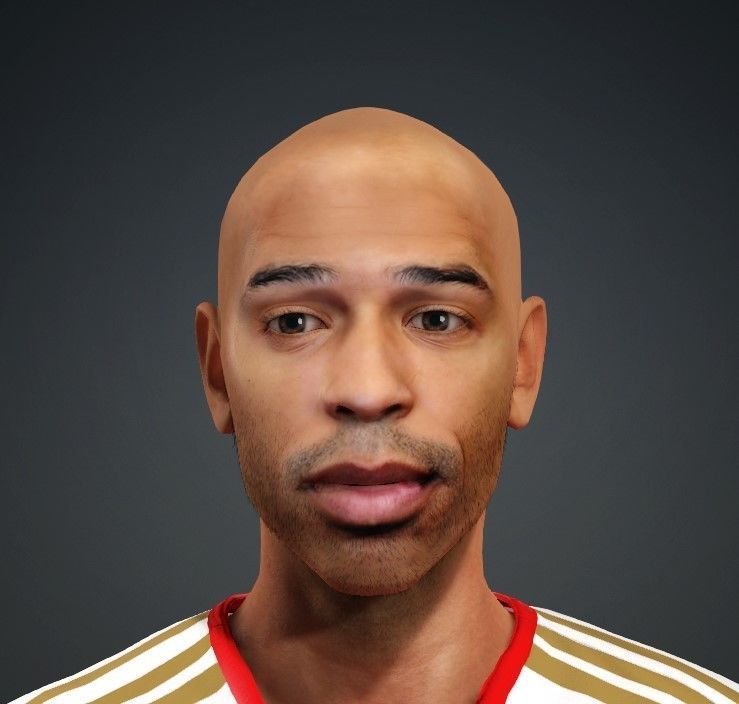 Thierry Henry 3D model rigged | CGTrader
