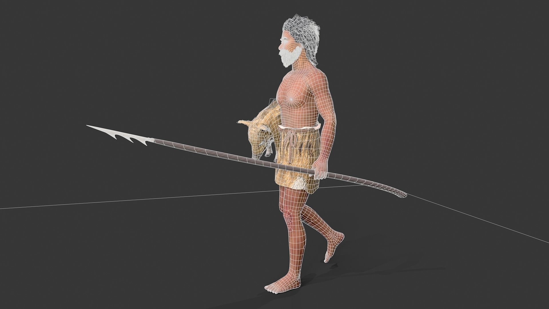 3D model hominid VR / AR / low-poly rigged animated | CGTrader