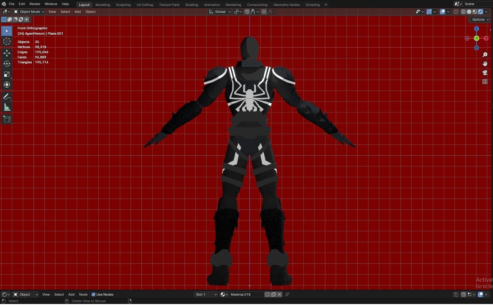 3D model Agent Venom Toonshade rigged Blender VR / AR / low-poly | CGTrader