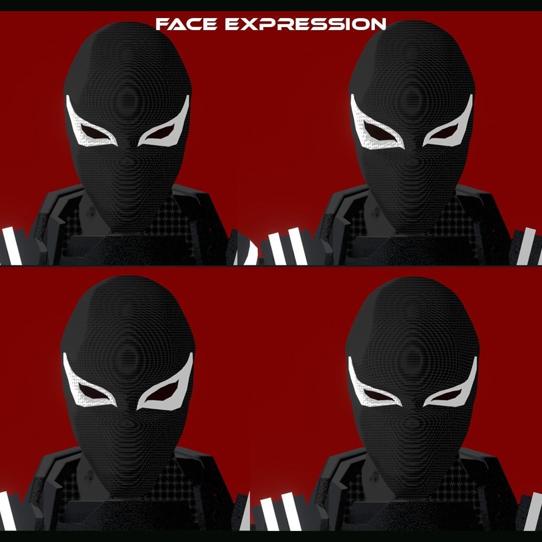 3D model Agent Venom Toonshade rigged Blender VR / AR / low-poly | CGTrader