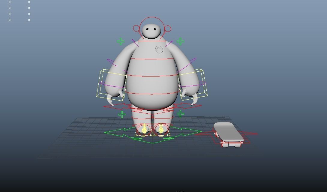 Big Hero 6 Baymax Robot fully Rigged 3D model rigged | CGTrader