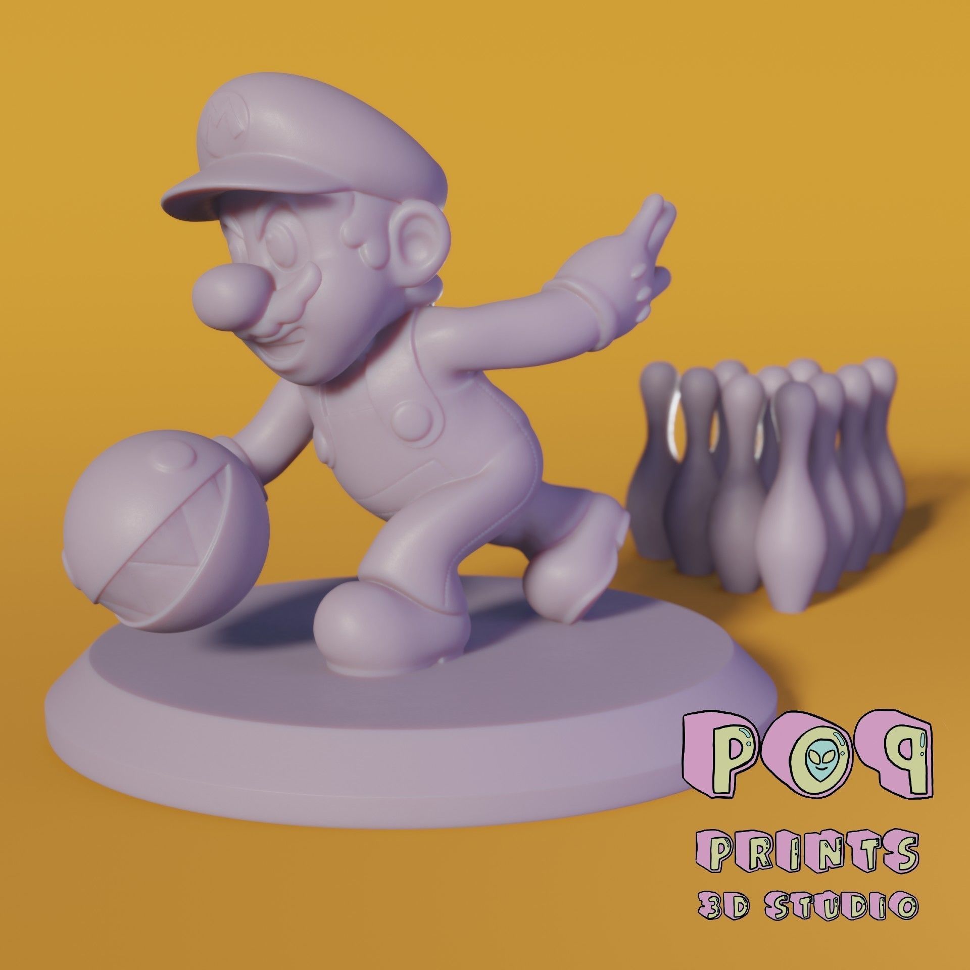Mario Super Smash Bros Bowling 3D model | CGTrader
