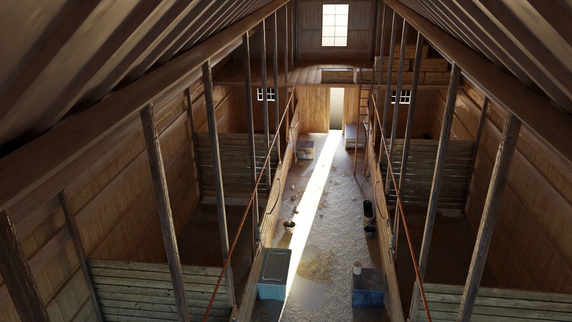 Barn Interior 3D model | CGTrader