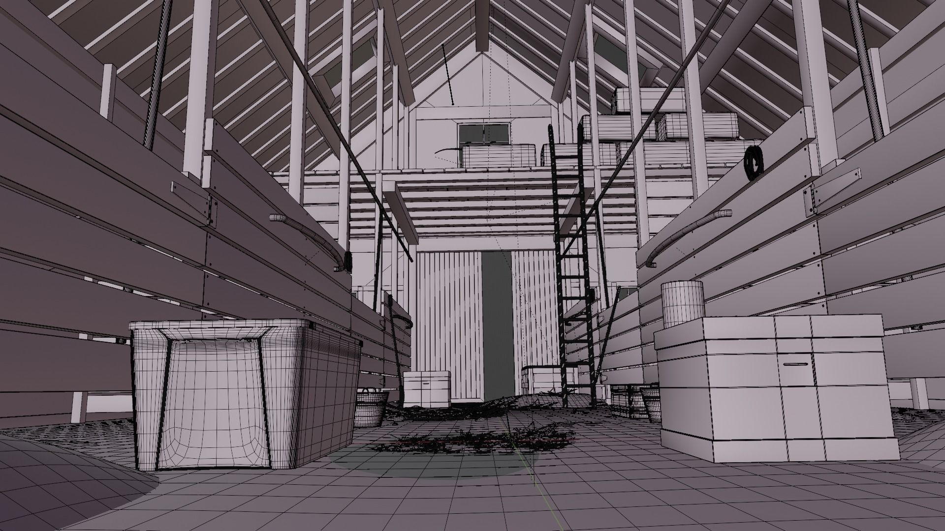 Barn Interior 3D model | CGTrader