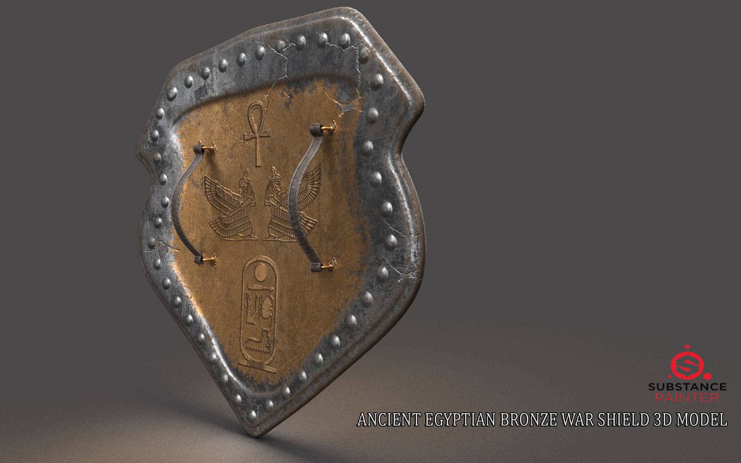 ANCIENT EGYPTIAN WAR SHIELD 3D MODEL 3D model | CGTrader