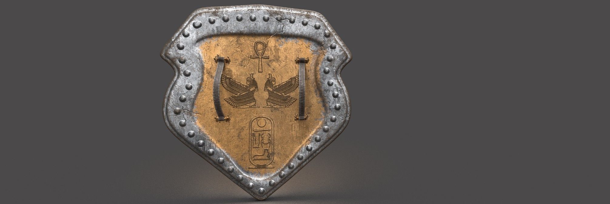 ANCIENT EGYPTIAN WAR SHIELD 3D MODEL 3D model | CGTrader