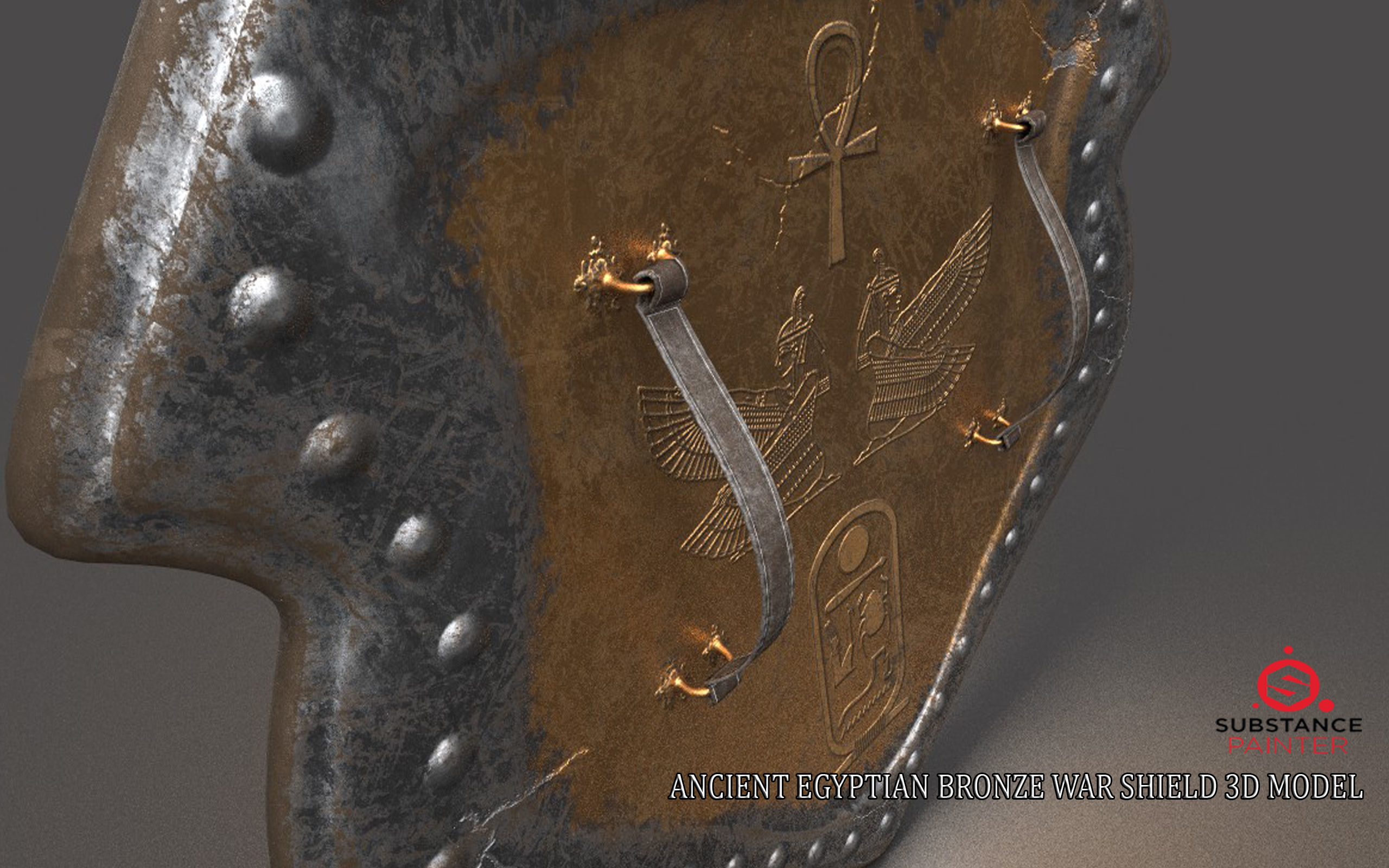 ANCIENT EGYPTIAN WAR SHIELD 3D MODEL 3D model | CGTrader