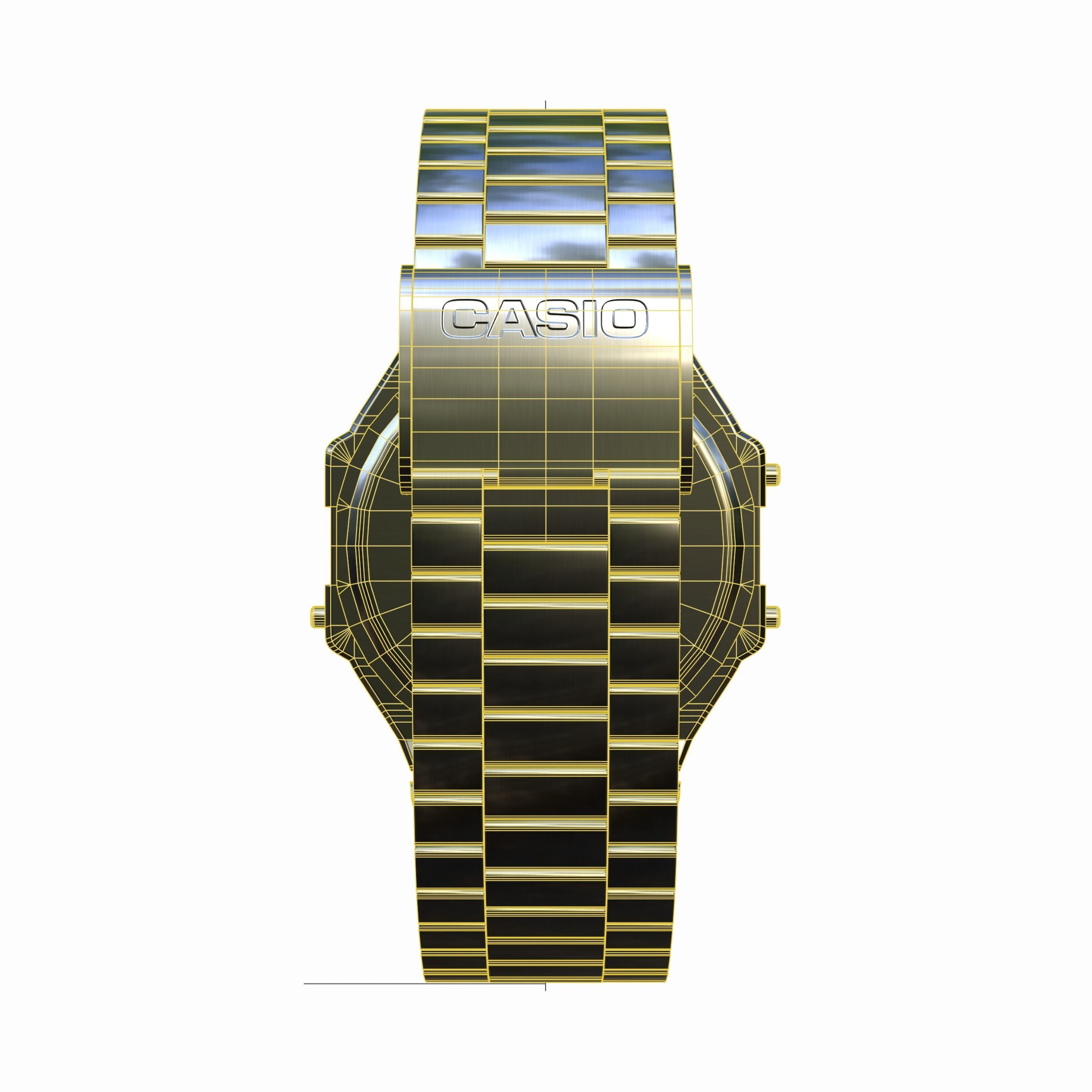 3D model Casio Watch Silver Classic VR / AR / low-poly | CGTrader