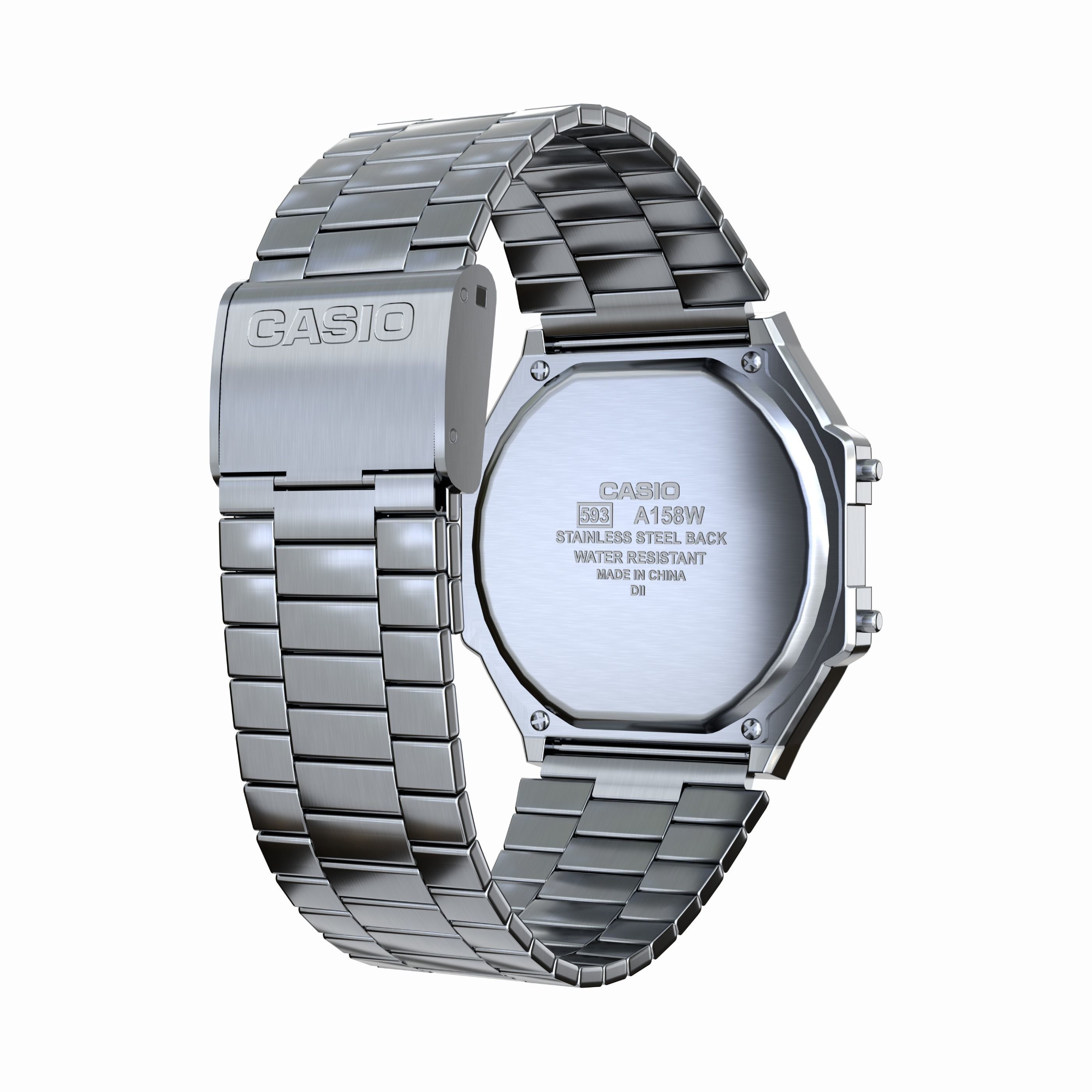 3D model Casio Watch Silver Classic VR / AR / low-poly | CGTrader