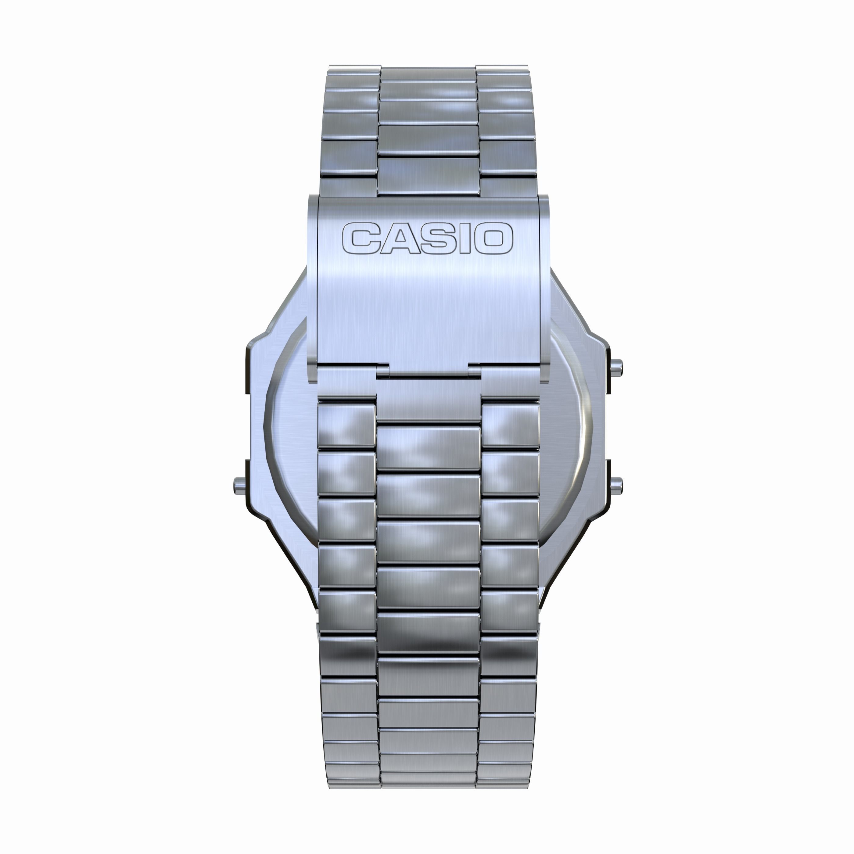 3D model Casio Watch Silver Classic VR / AR / low-poly | CGTrader