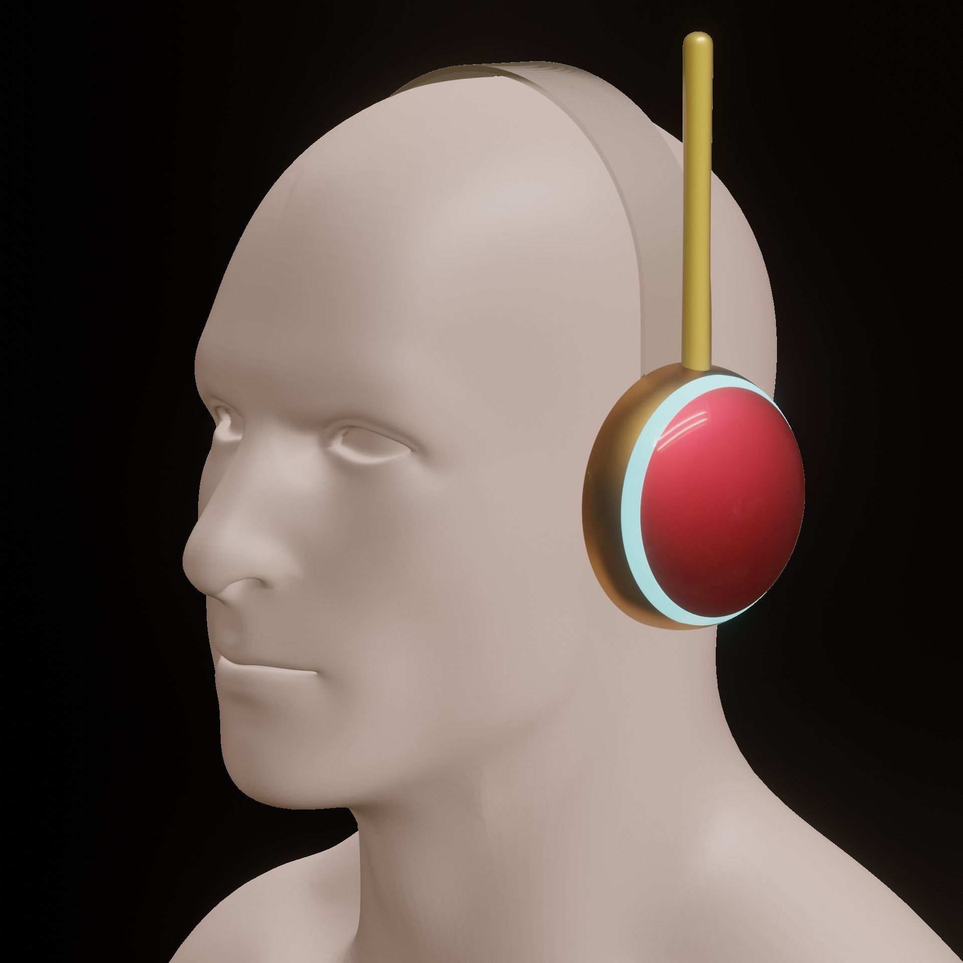 ONE PIECE Luffy HEADPHONE EGGHEAD COSPLAY 3D PRINT MODEL 3D model 3D ...