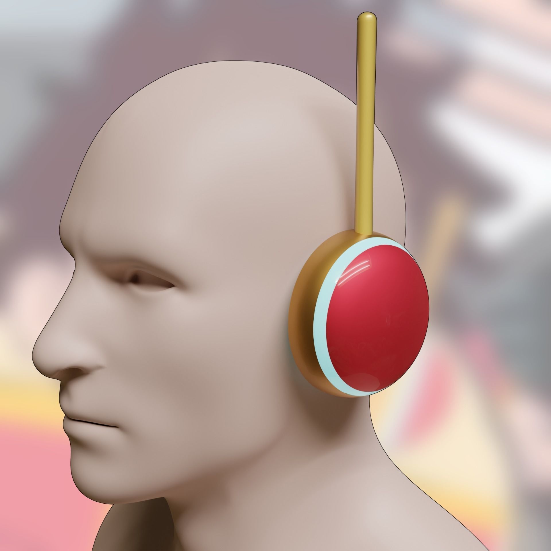 ONE PIECE Luffy HEADPHONE EGGHEAD COSPLAY 3D PRINT MODEL 3D model 3D ...