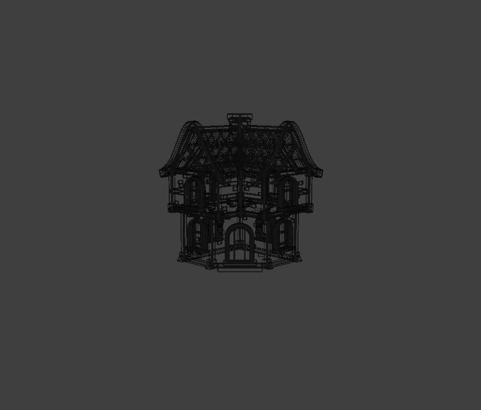 Stylized Medieval House free 3D model | CGTrader