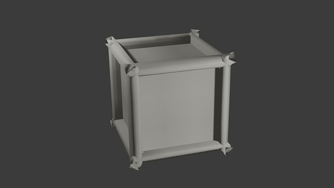 Simple Crate no color free 3D model | CGTrader