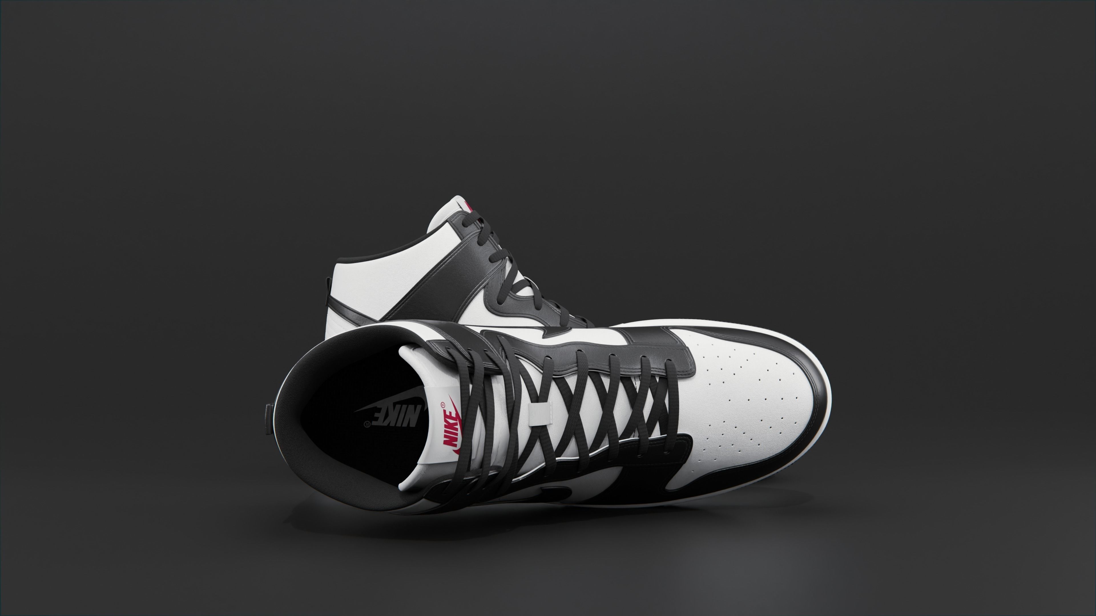 Nike Dunk High Panda 3D model | CGTrader