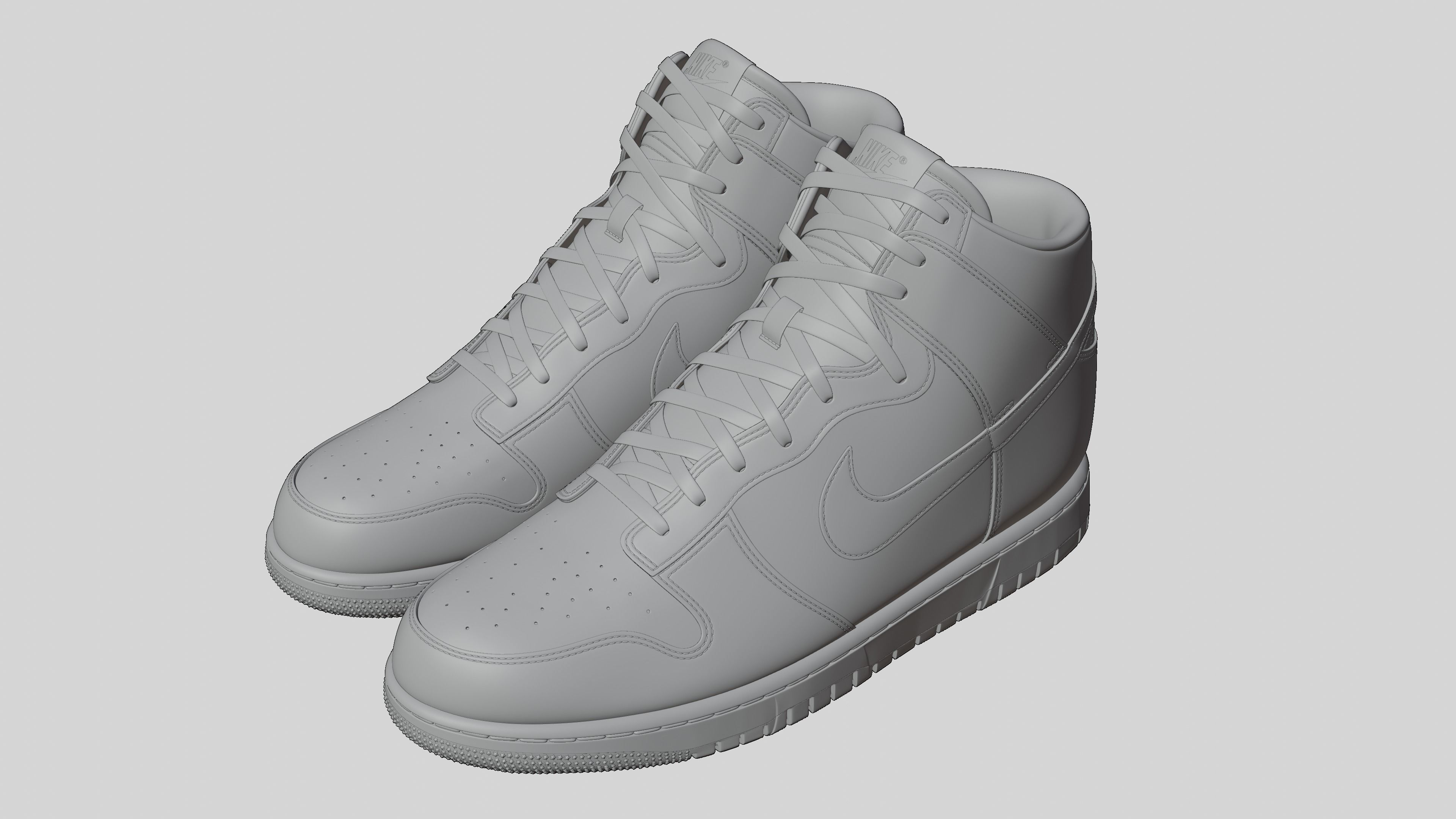 Nike Dunk High Panda 3D model | CGTrader